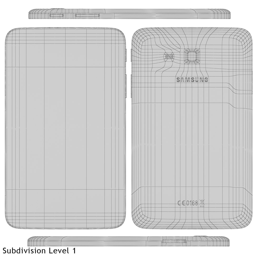 3d realistic samsung galaxy tab model
