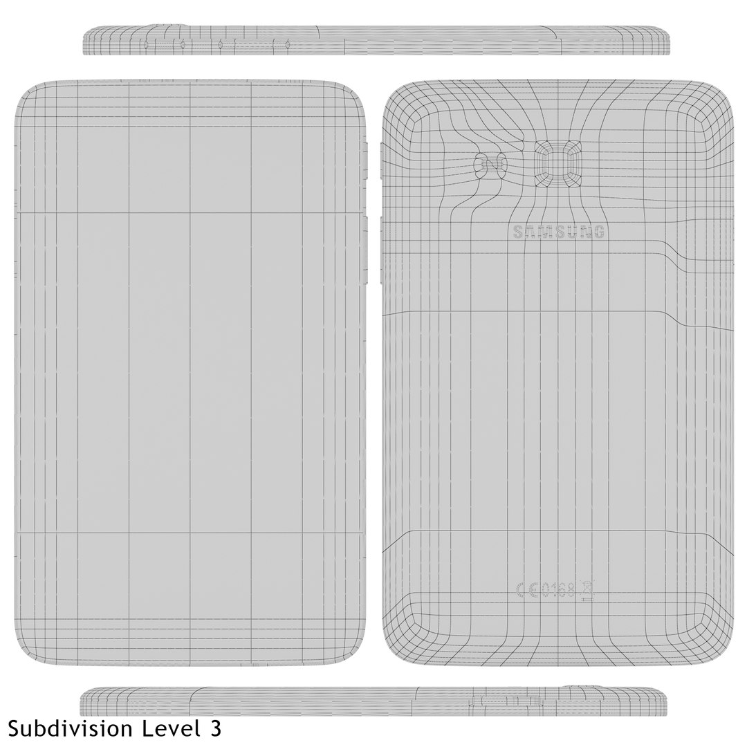 3d realistic samsung galaxy tab model