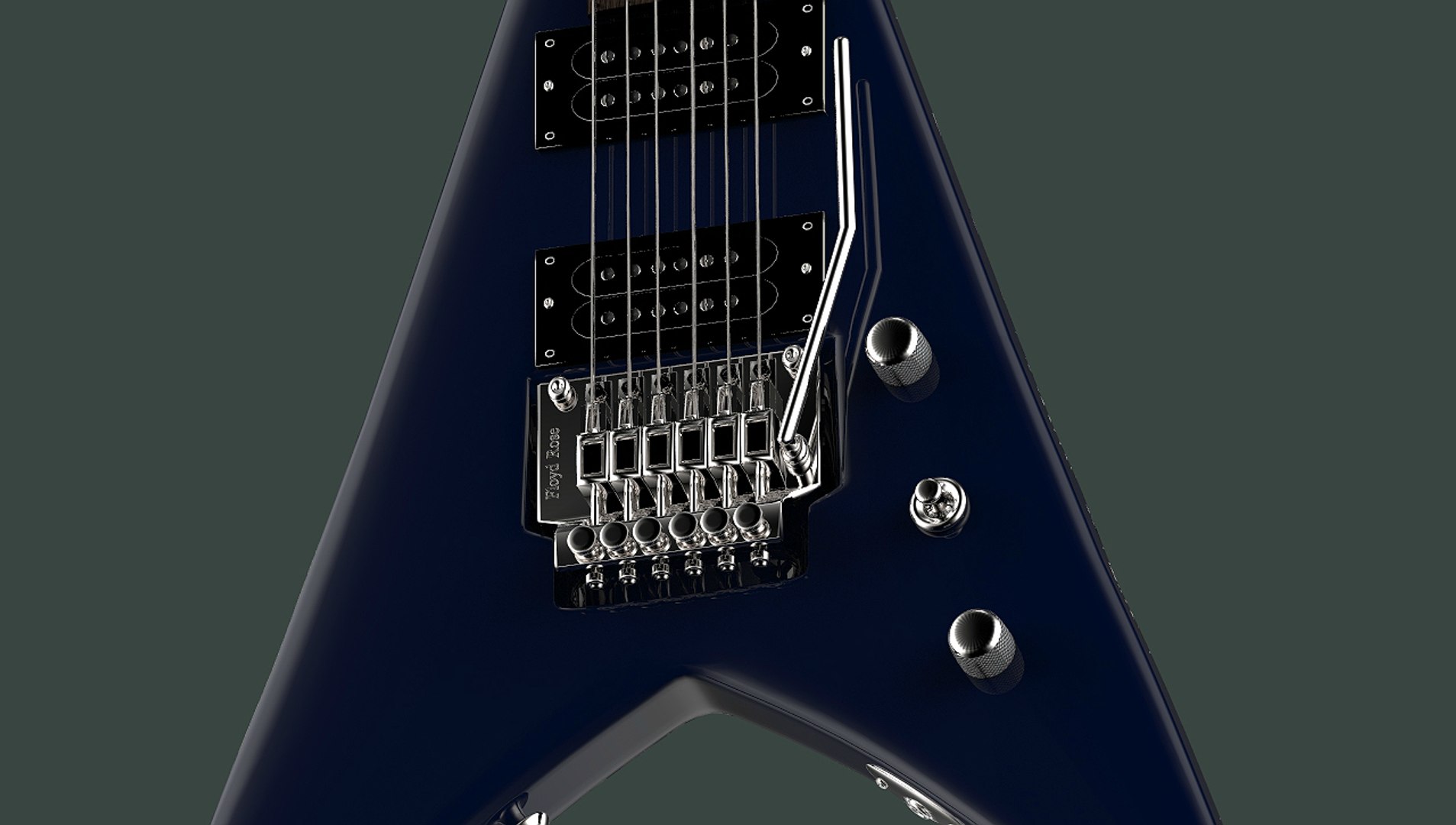 3d Model Flying V Jackson Electric Guitar