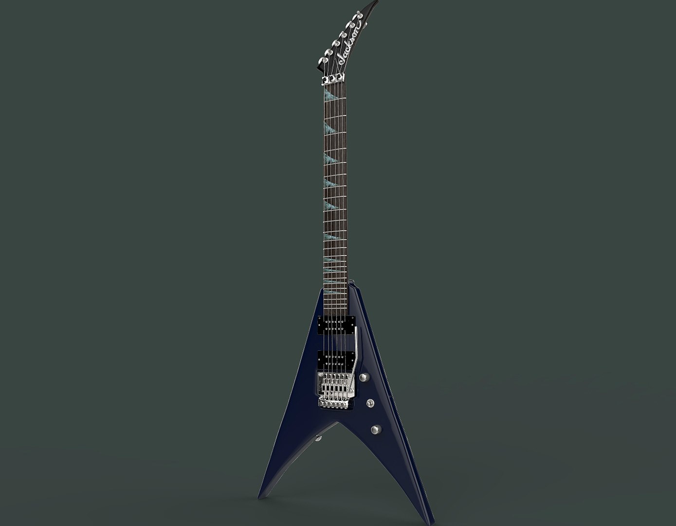 3d Model Flying V Jackson Electric Guitar