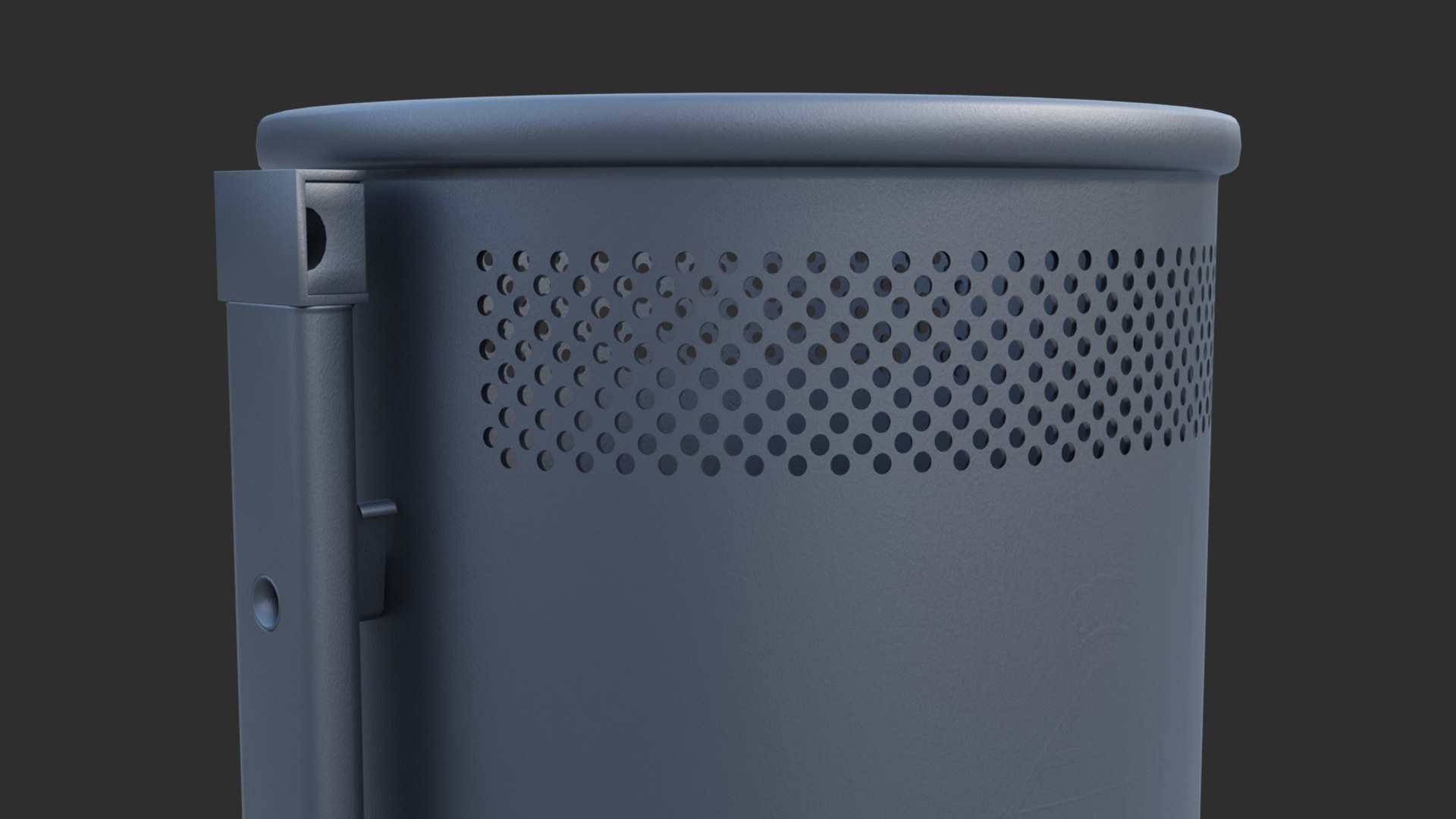 3D Low Poly Trash Bin Barcelona Model - TurboSquid 2117993