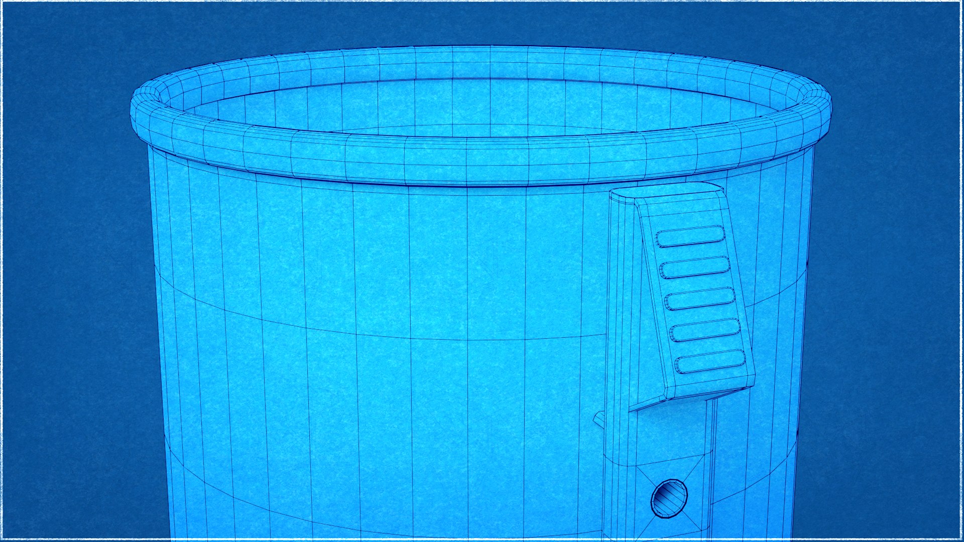 3D Low Poly Trash Bin Barcelona Model - TurboSquid 2117993