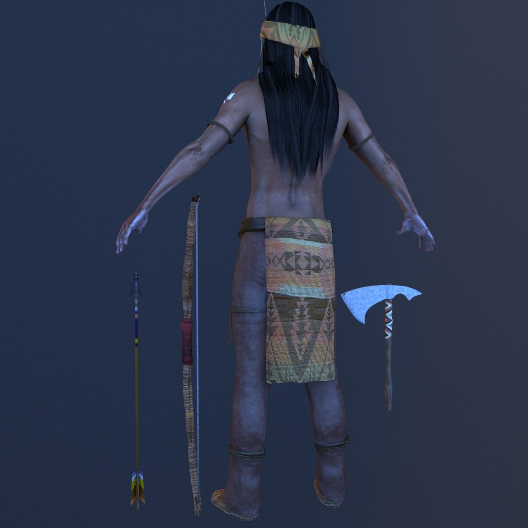 Native American 3D Model - TurboSquid 1412786
