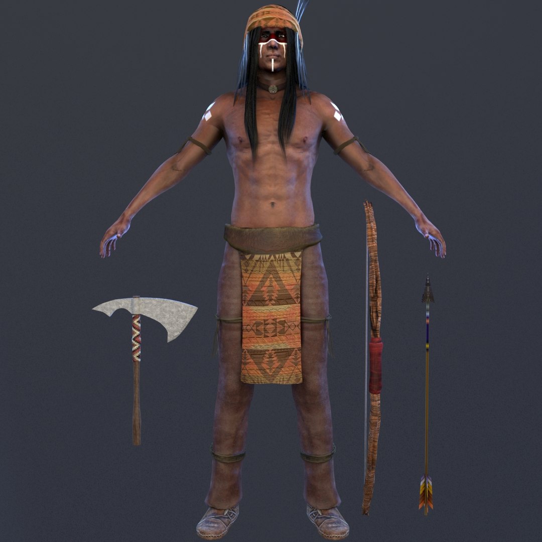 Native American 3D Model - TurboSquid 1412786