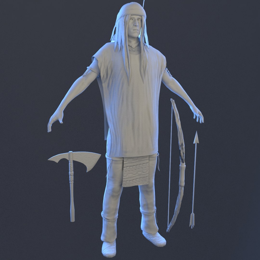 Native american 3D model - TurboSquid 1412786