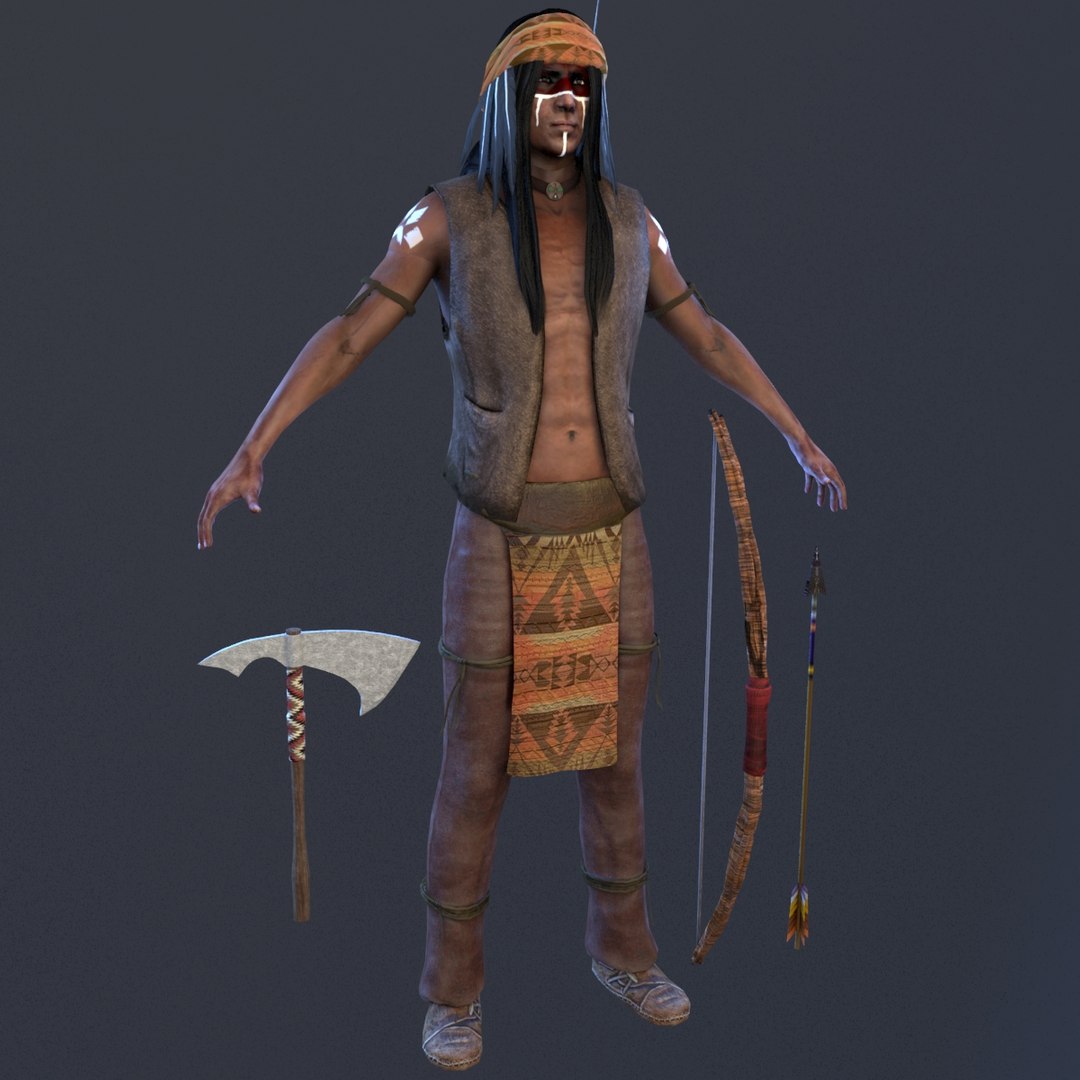 Native American 3D Model - TurboSquid 1412786