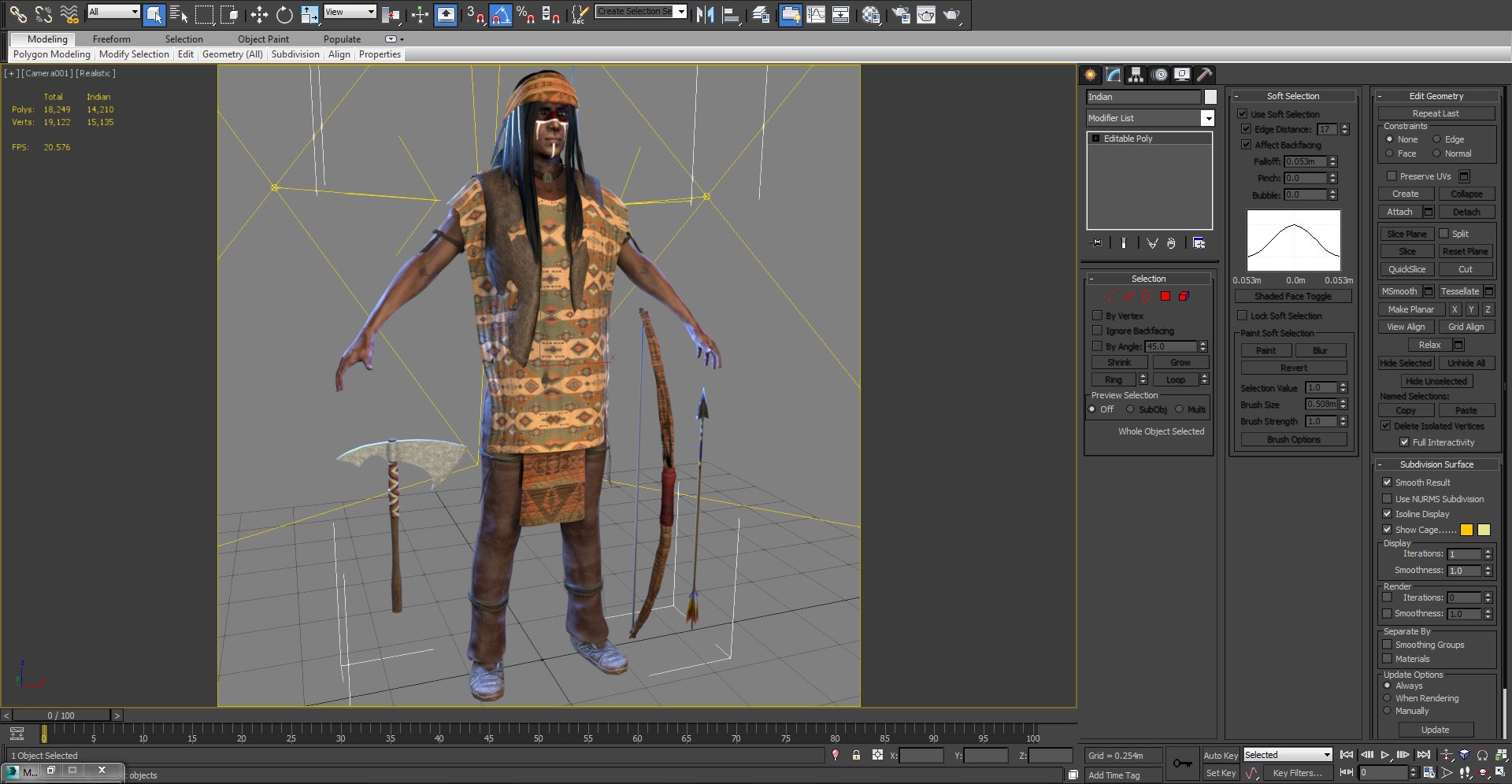Native american 3D model - TurboSquid 1412786