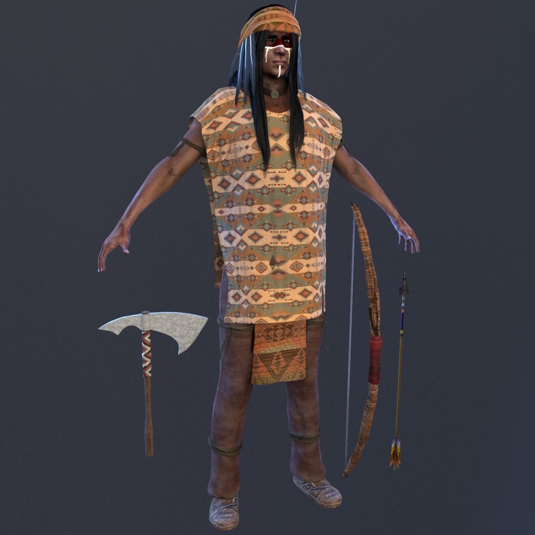 Native American 3D Model - TurboSquid 1412786