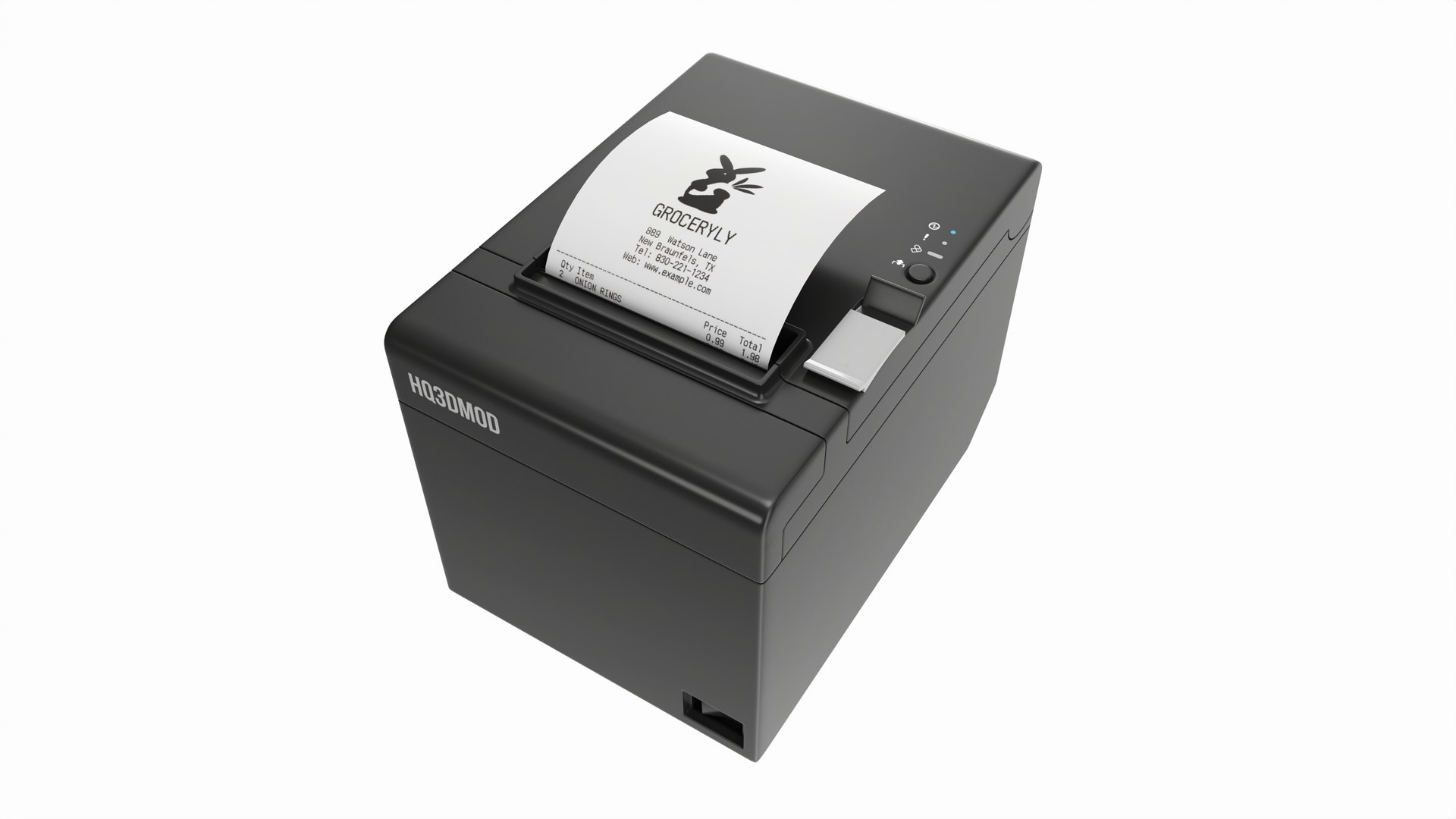 POS Receipt Printer 3D - TurboSquid 2201741