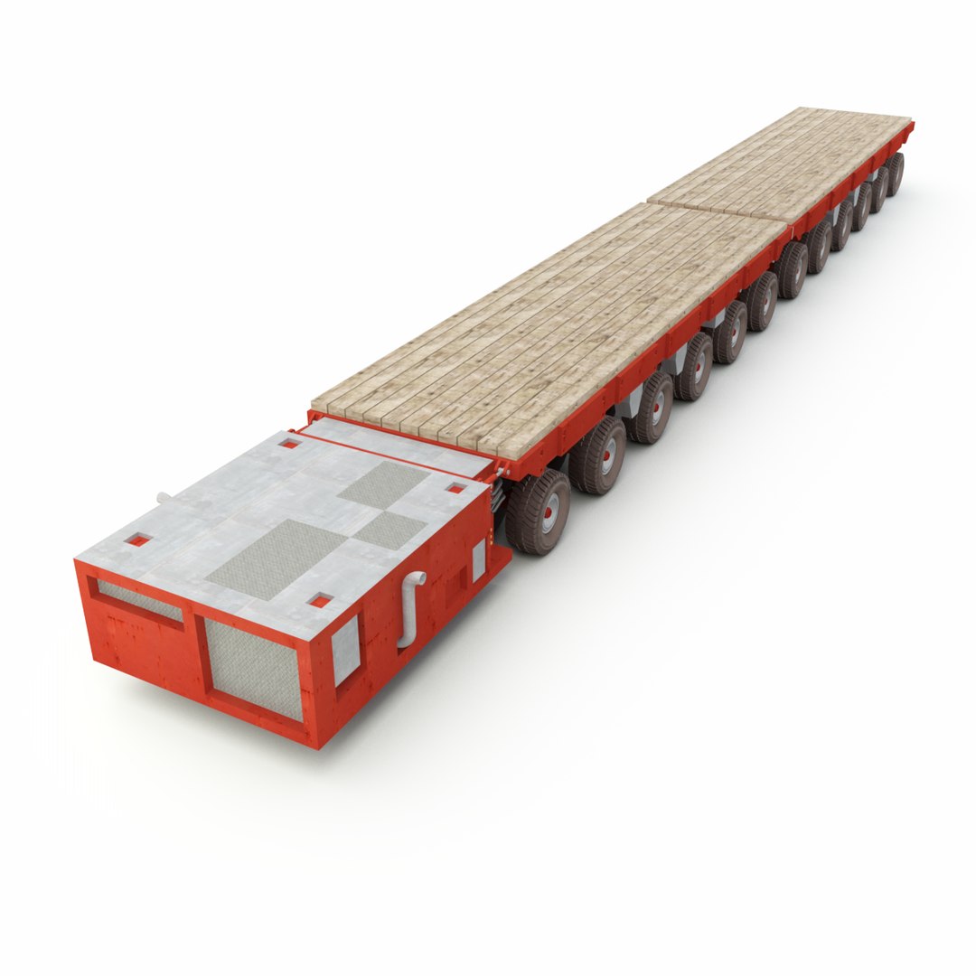 3d Rigged Self-propelled Modular Transporter Model