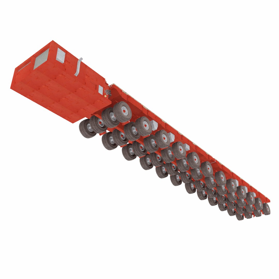 3d Rigged Self-propelled Modular Transporter Model