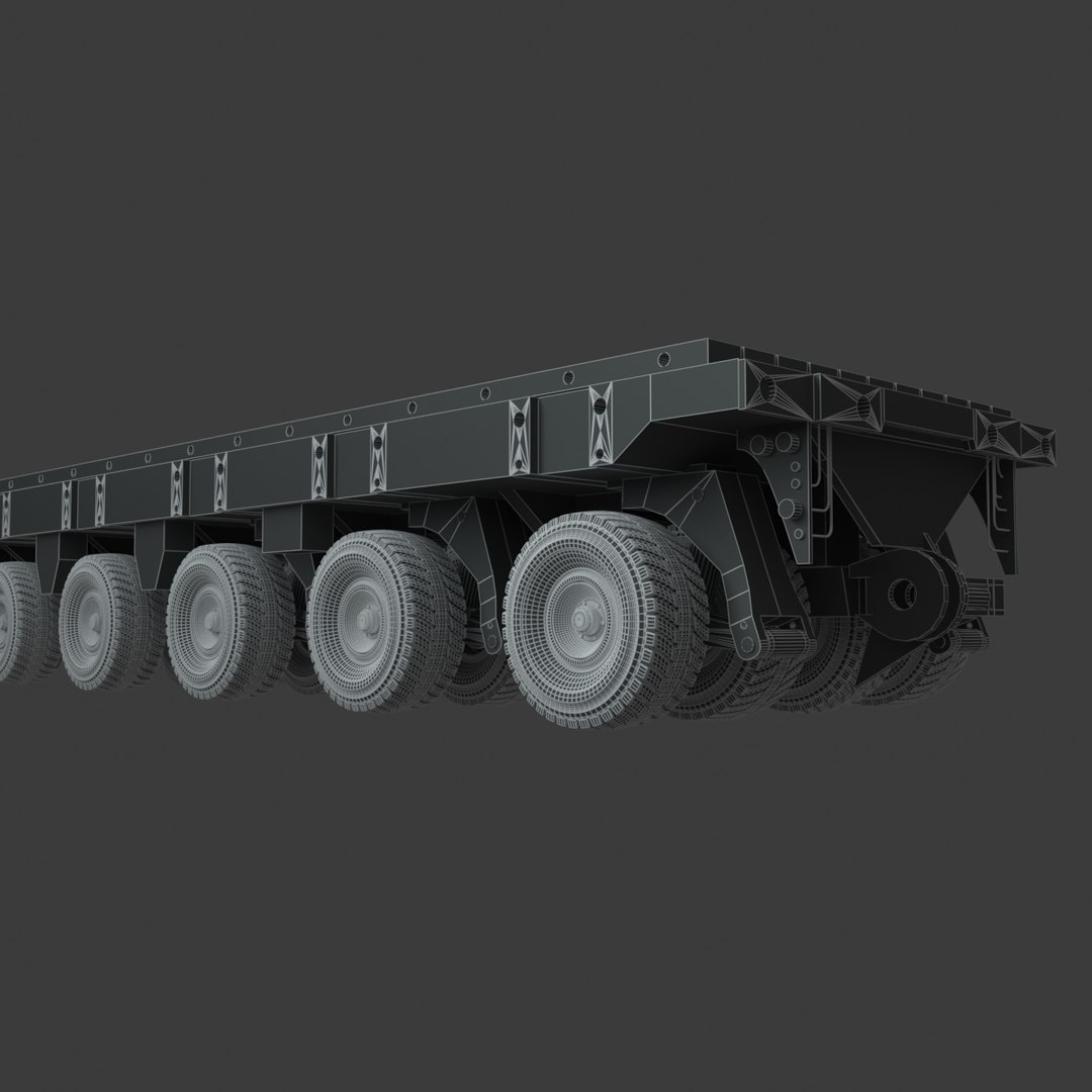 3d Rigged Self-propelled Modular Transporter Model