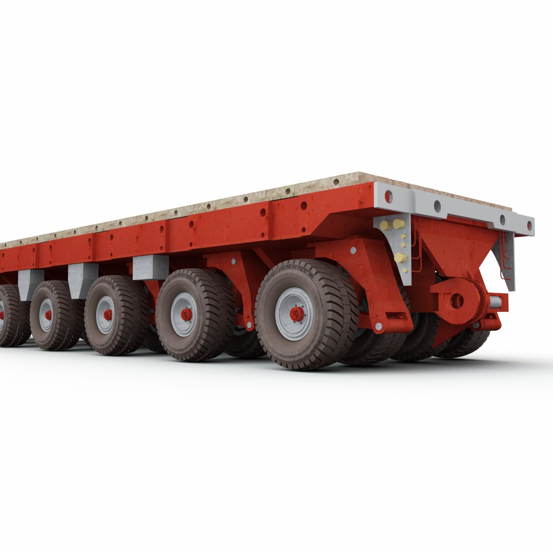 3d Rigged Self-propelled Modular Transporter Model