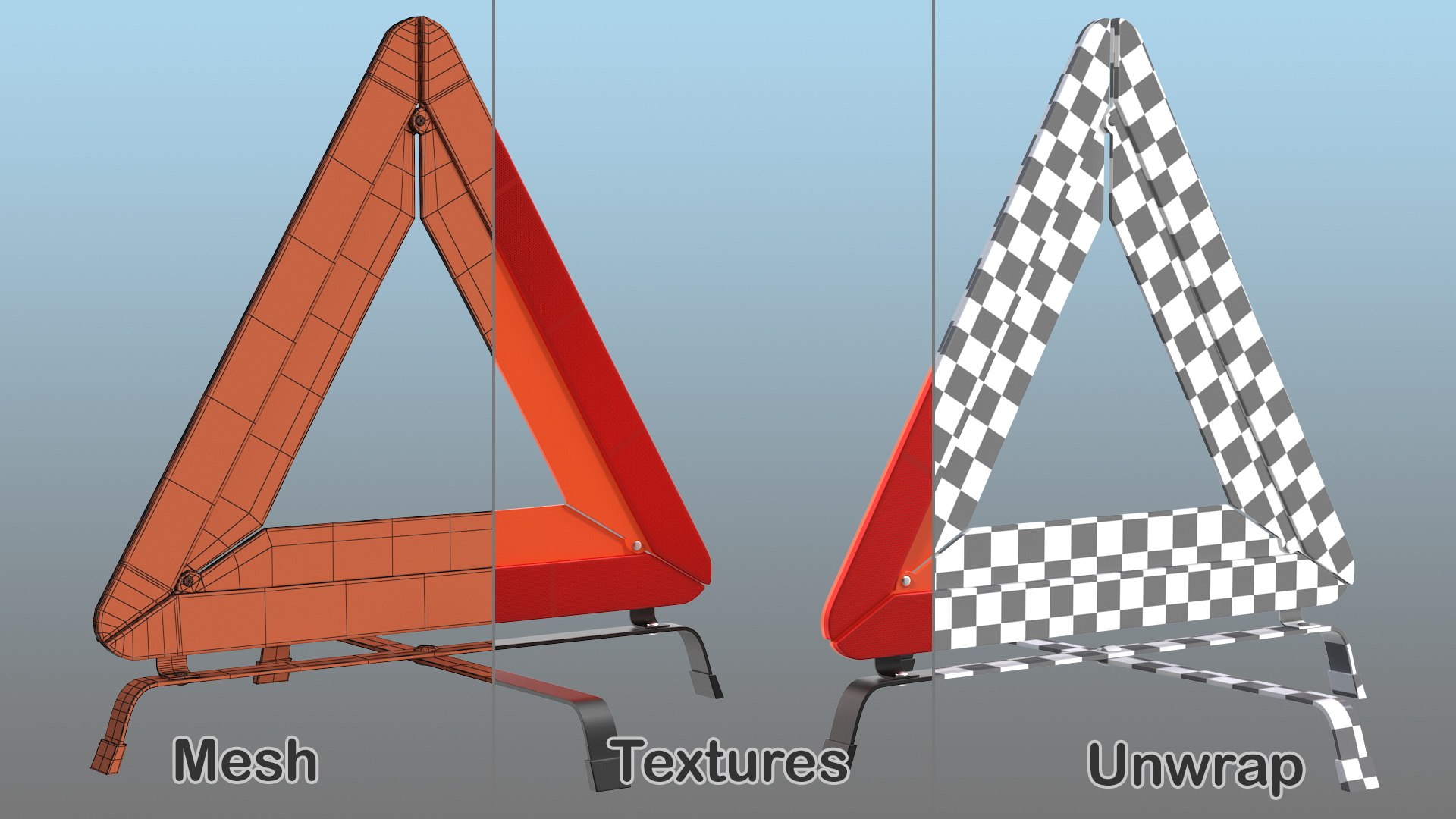 Emergency Warning Triangle 3D Model - TurboSquid 1472662