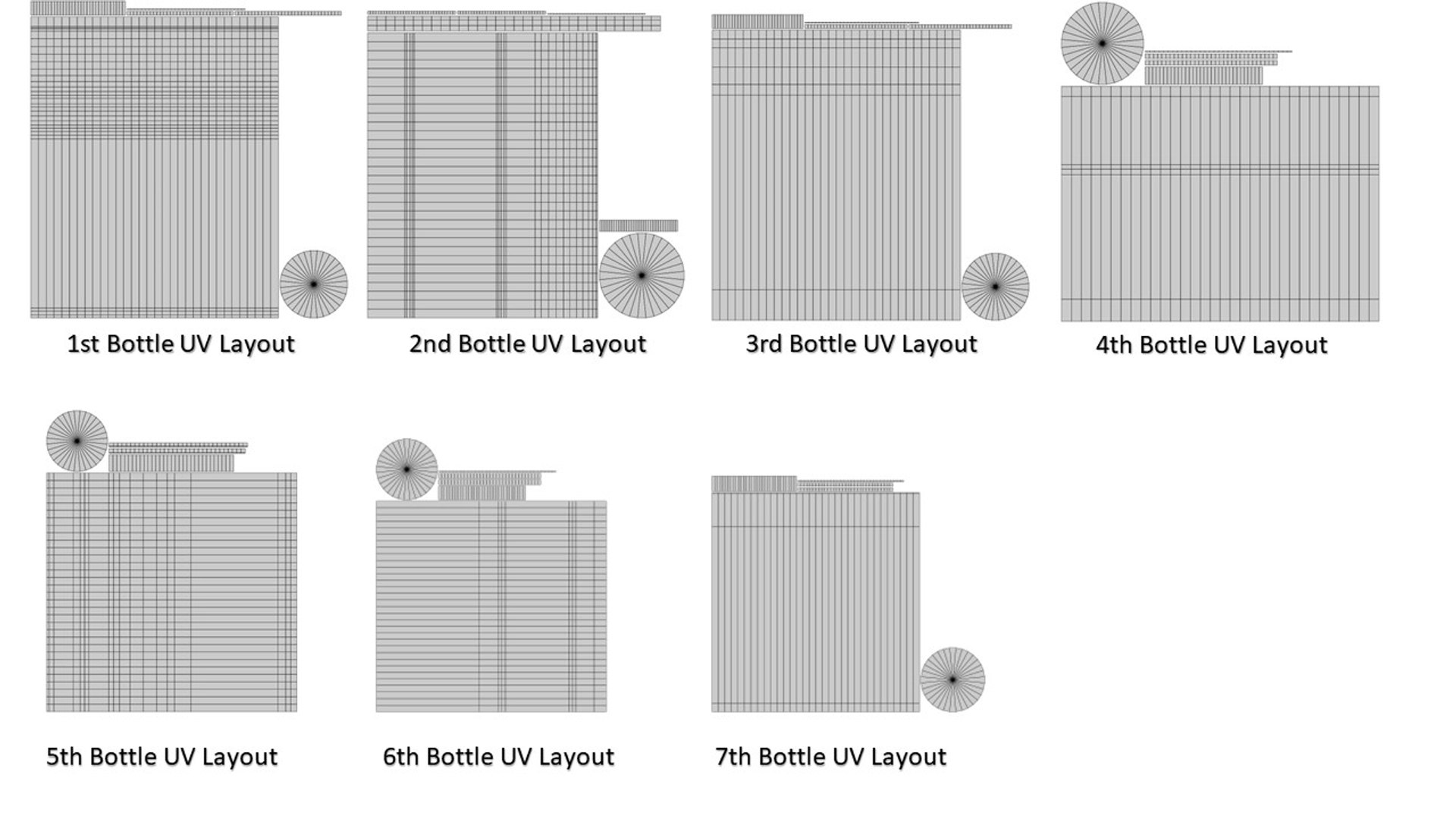 Water Bottle Set 3D Model - TurboSquid 1982577