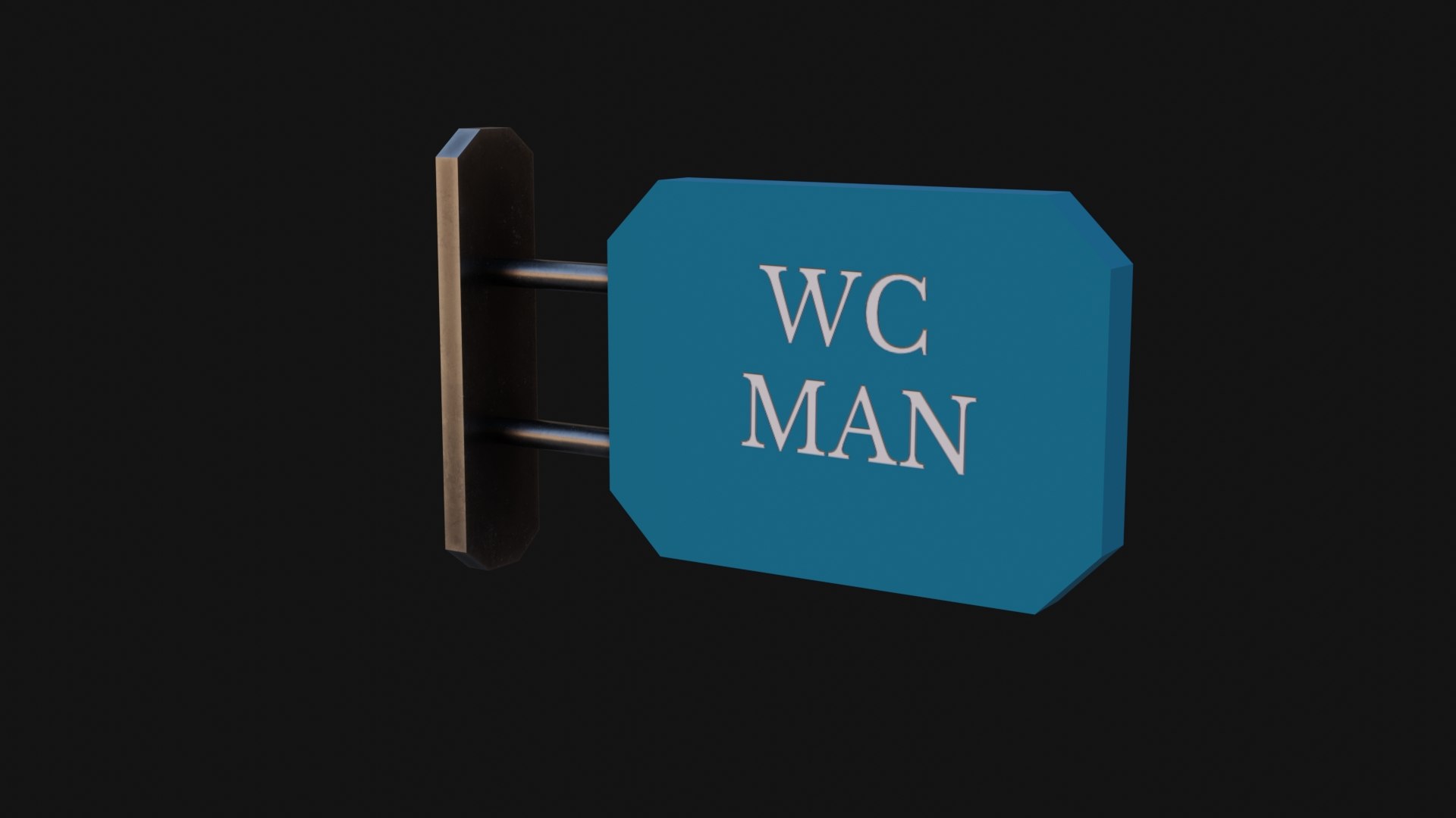 WC Toilet Signs 3D - TurboSquid 2167870