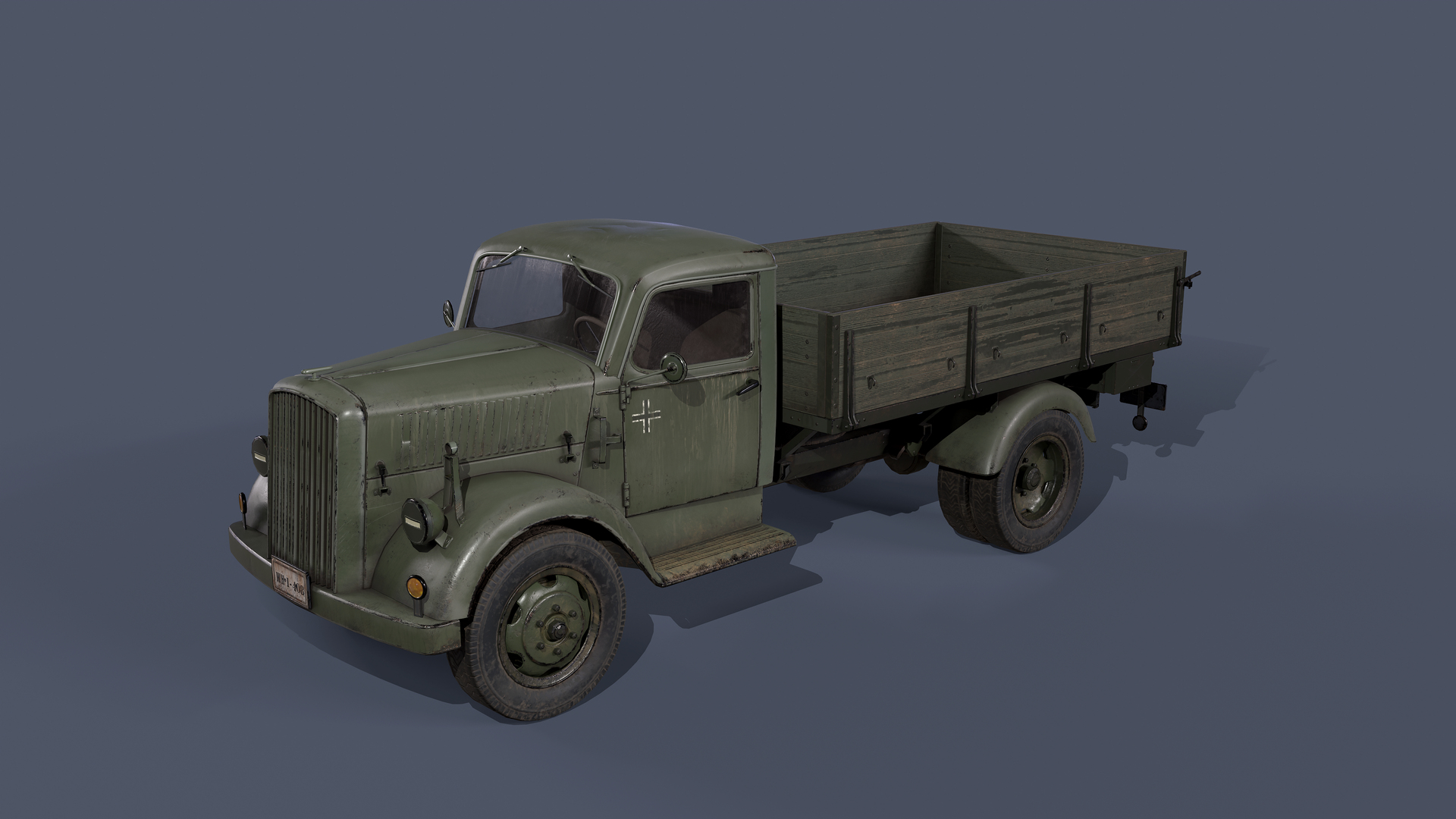 Mercedes Benz L3000 - WW 2 Deutscher LKW 3D-Modell - TurboSquid 1708417