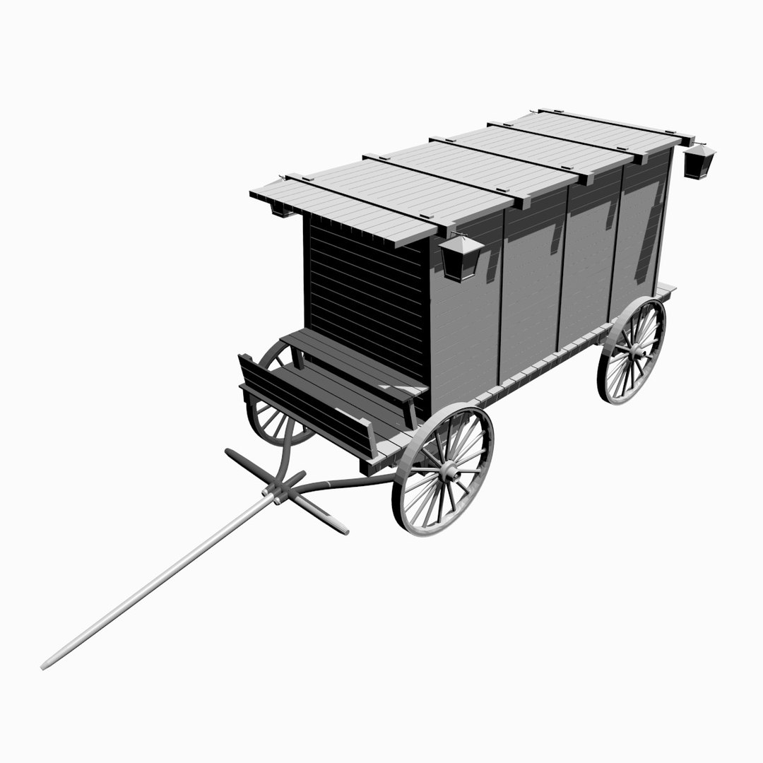3d model paddy wagon