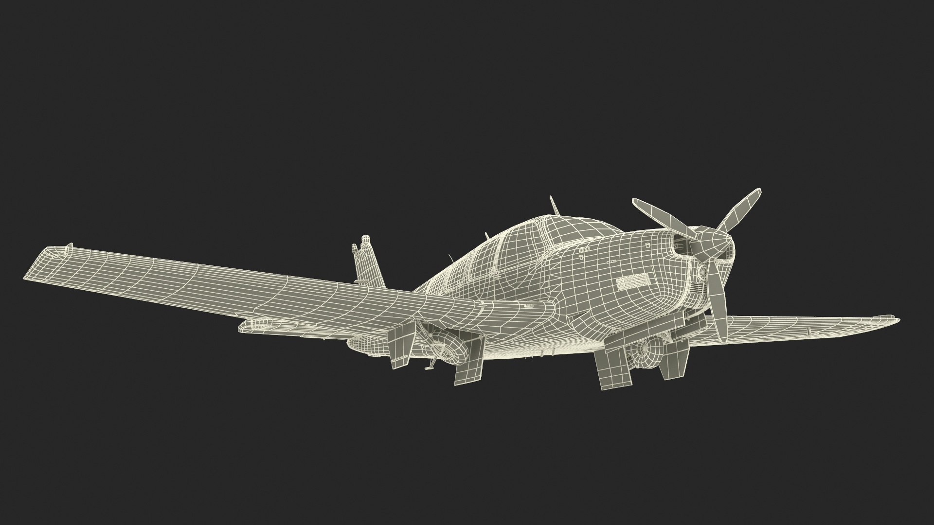 Beechcraft Bonanza Plane Rigged For Maya 3D Model - TurboSquid 2214163
