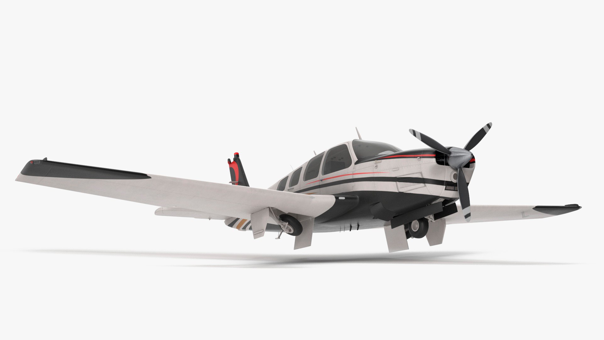 Beechcraft Bonanza Plane Rigged For Maya 3D Model - TurboSquid 2214163