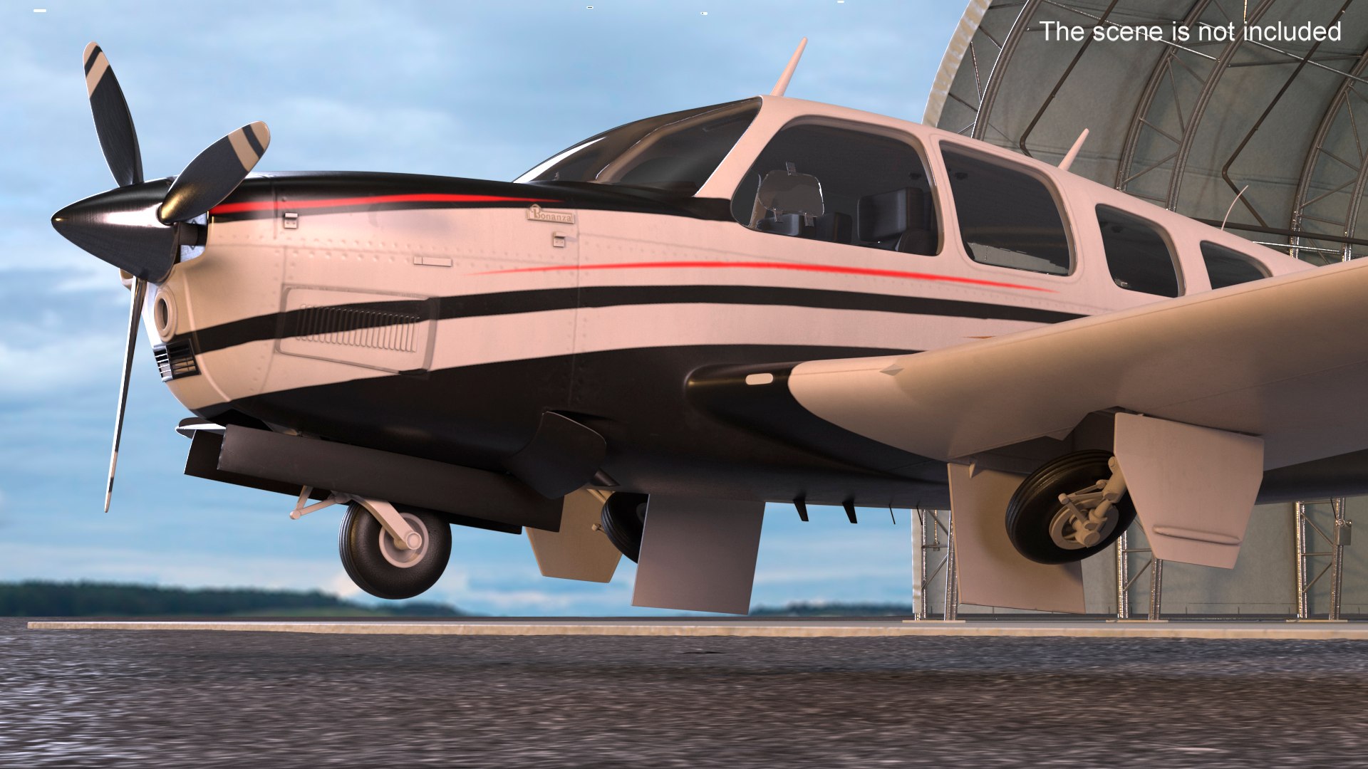 Beechcraft Bonanza Plane Rigged For Maya 3D Model - TurboSquid 2214163