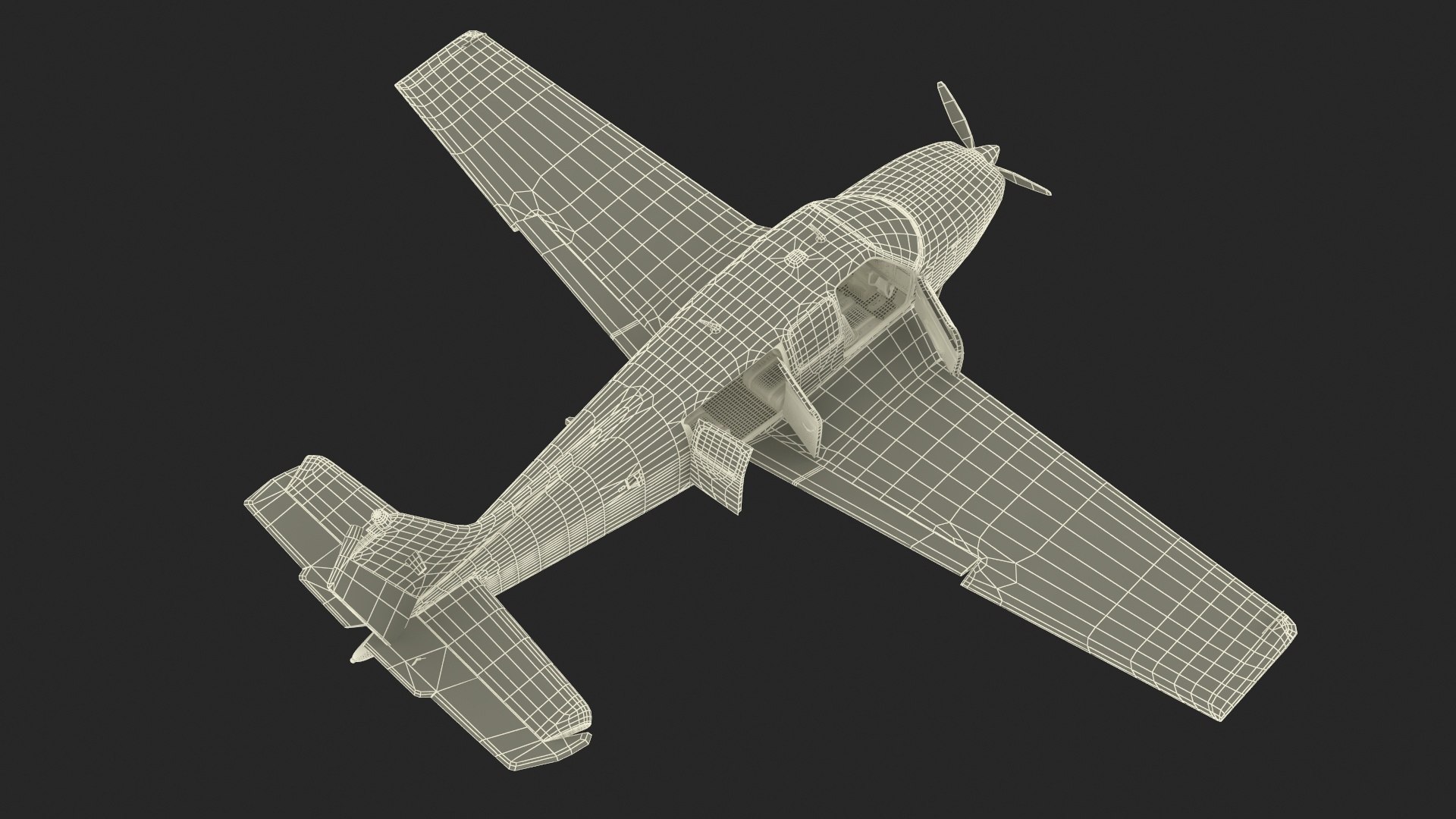 Beechcraft Bonanza Plane Rigged For Maya 3D Model - TurboSquid 2214163