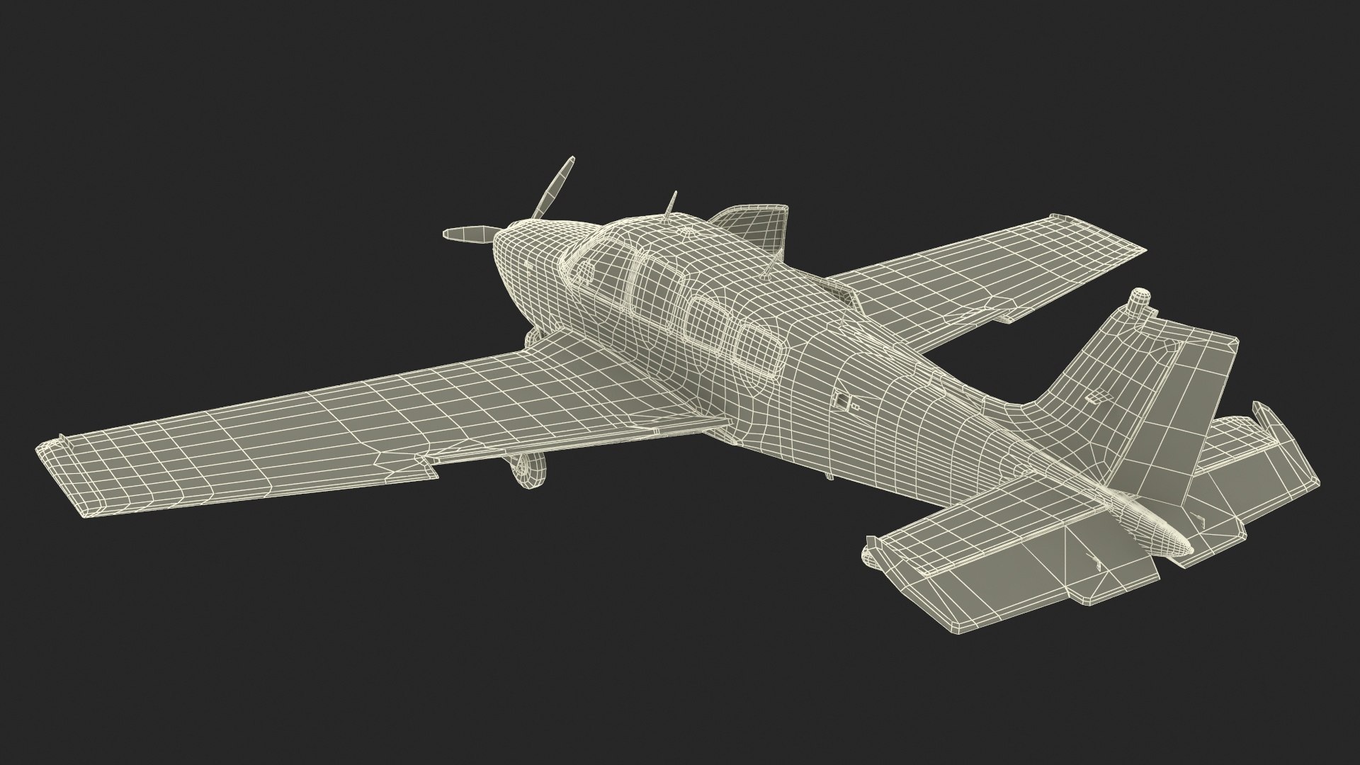 Beechcraft Bonanza Plane Rigged For Maya 3D Model - TurboSquid 2214163