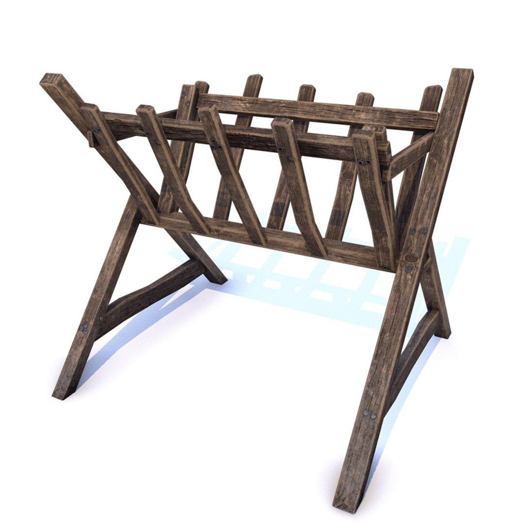 3D medieval hay feeder - TurboSquid 1262277