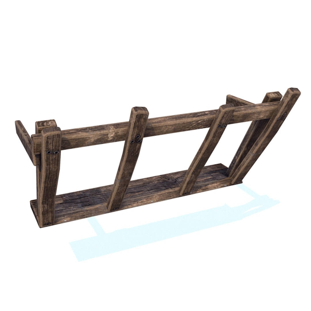 3D medieval hay feeder - TurboSquid 1262277