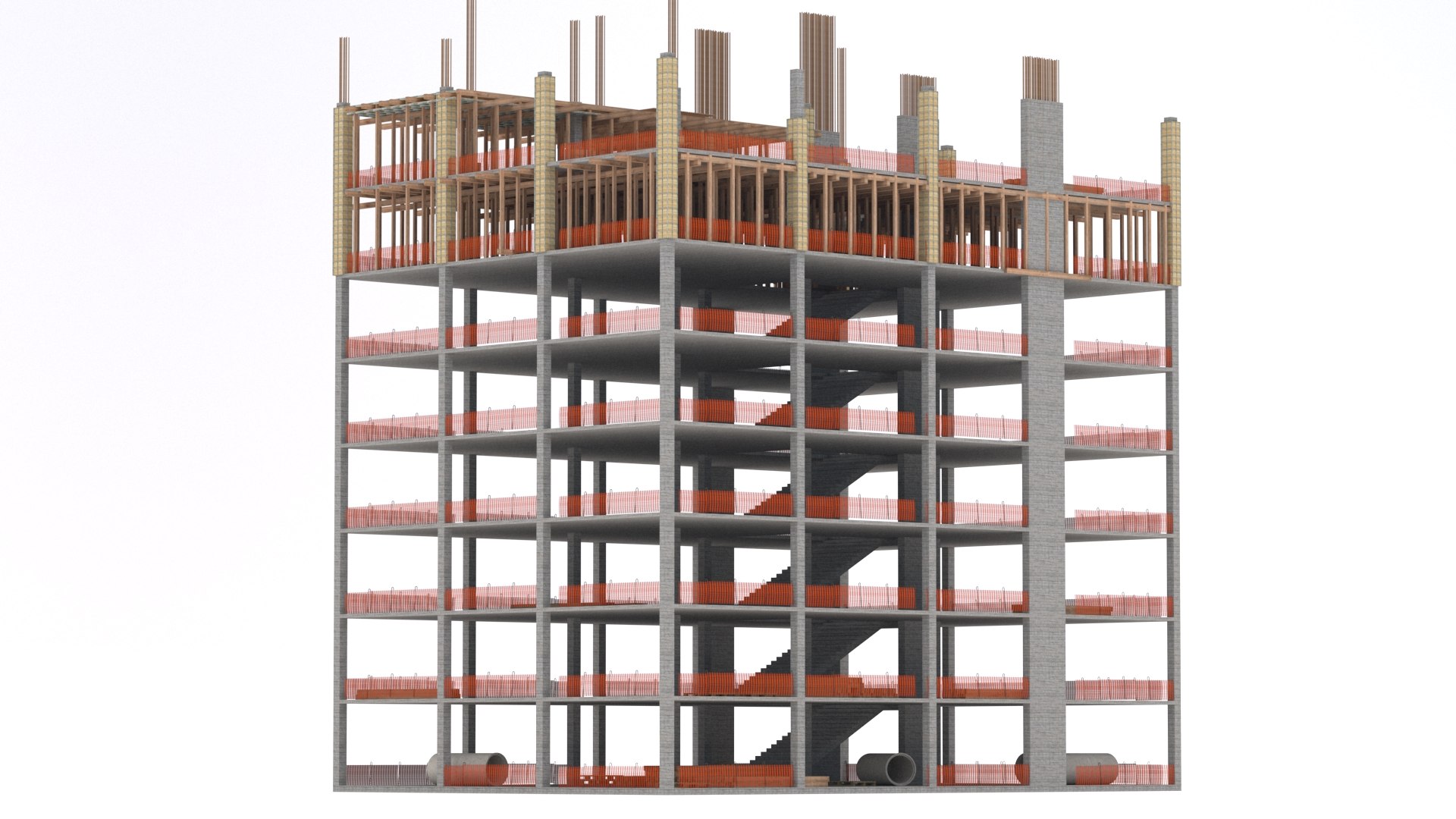 3D Construction Building Model - TurboSquid 1634797