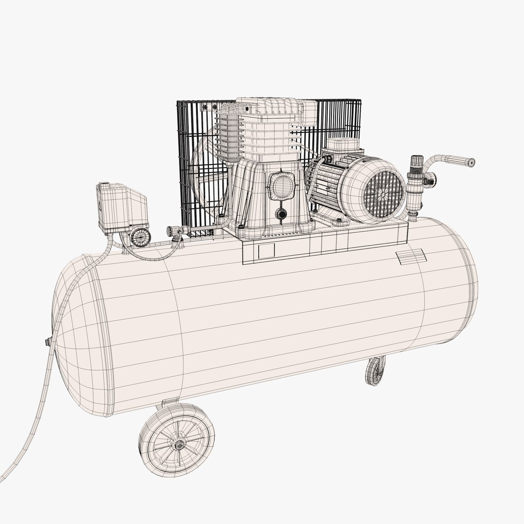 air compressor 3d model