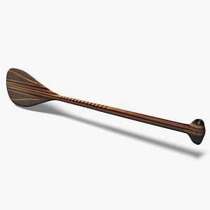wood paddle 3d model