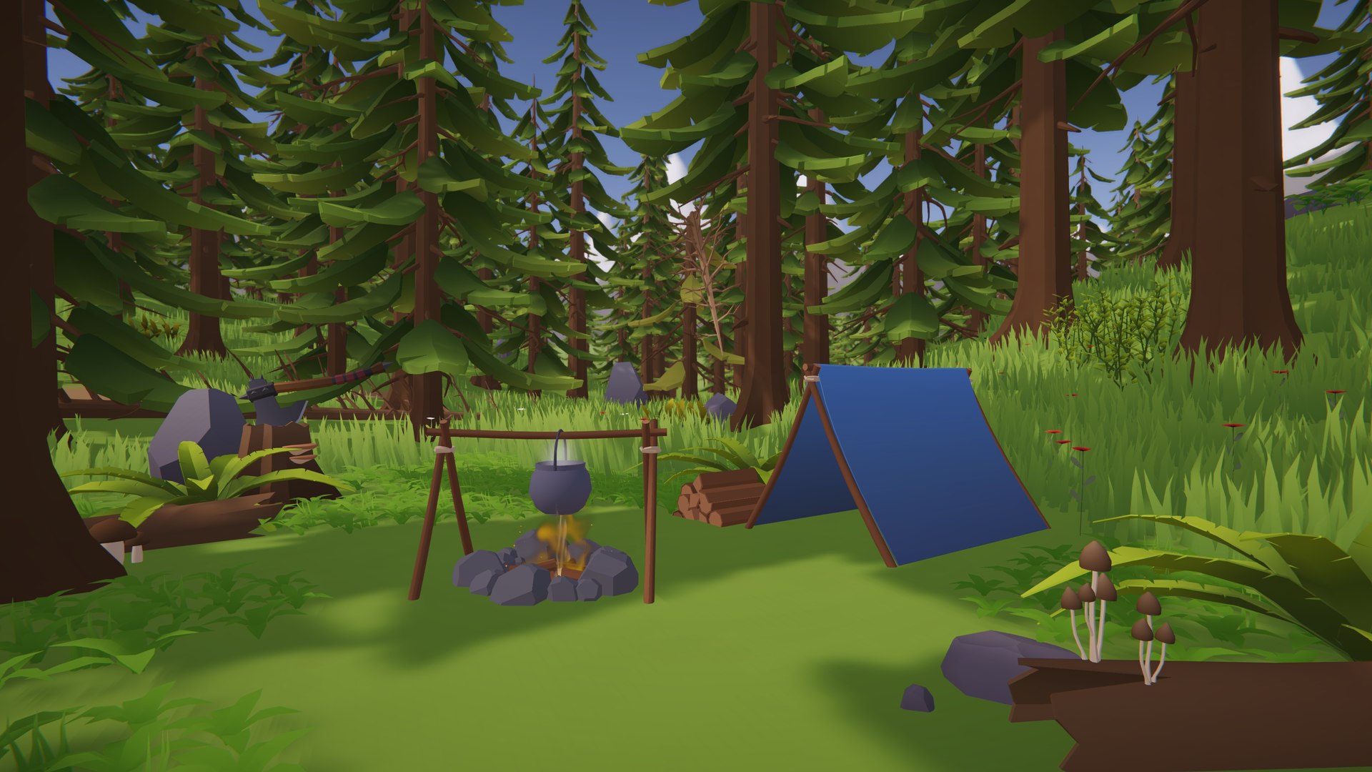 3D Model Nature Environment - Fantasy Forest - TurboSquid 1892179