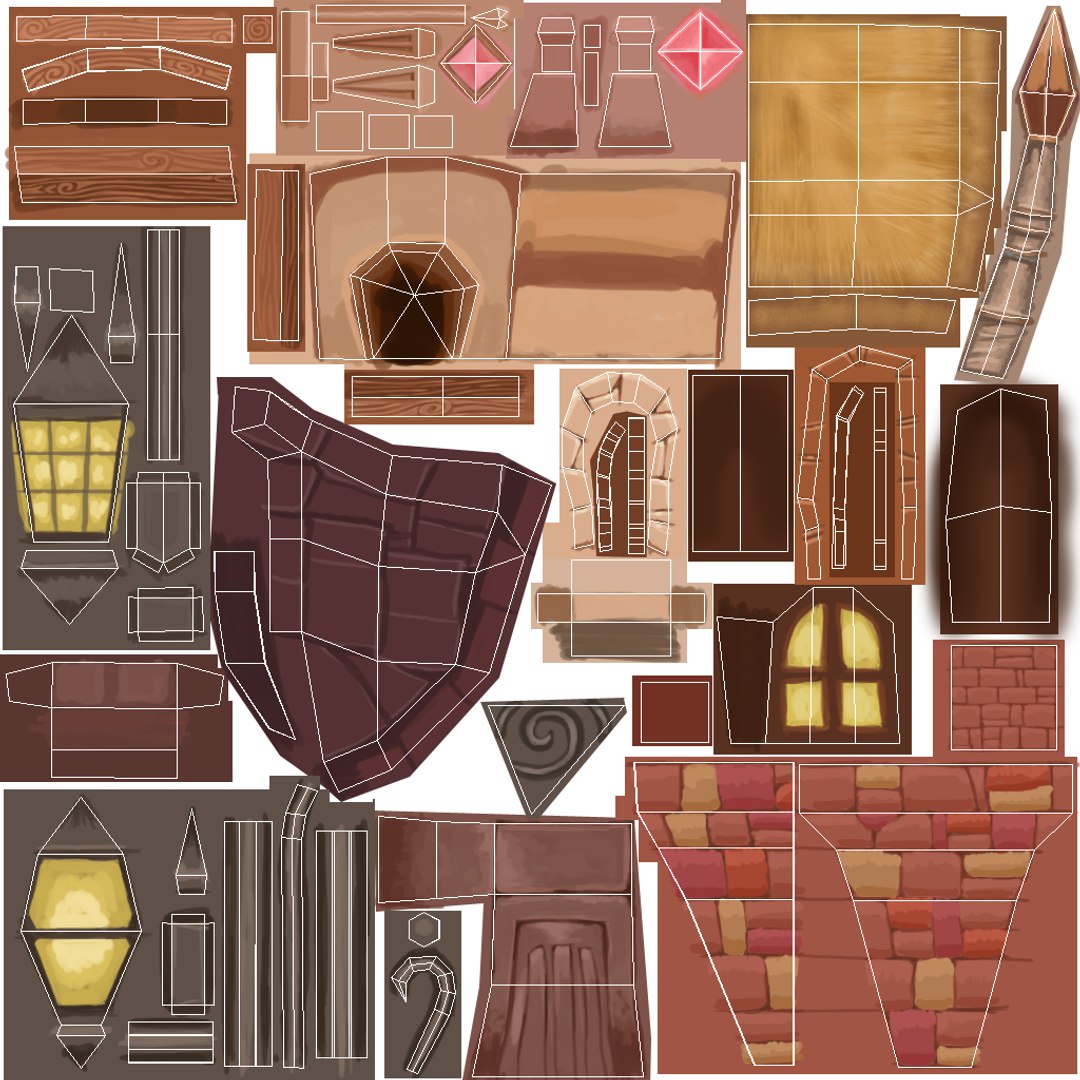 3d Hand Painted House