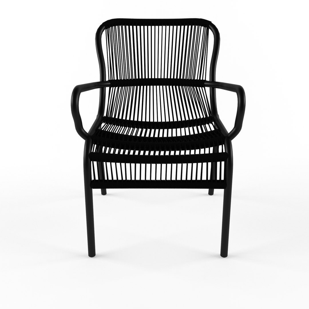 Loop Dining Chair Rope 3D Model - TurboSquid 1604876
