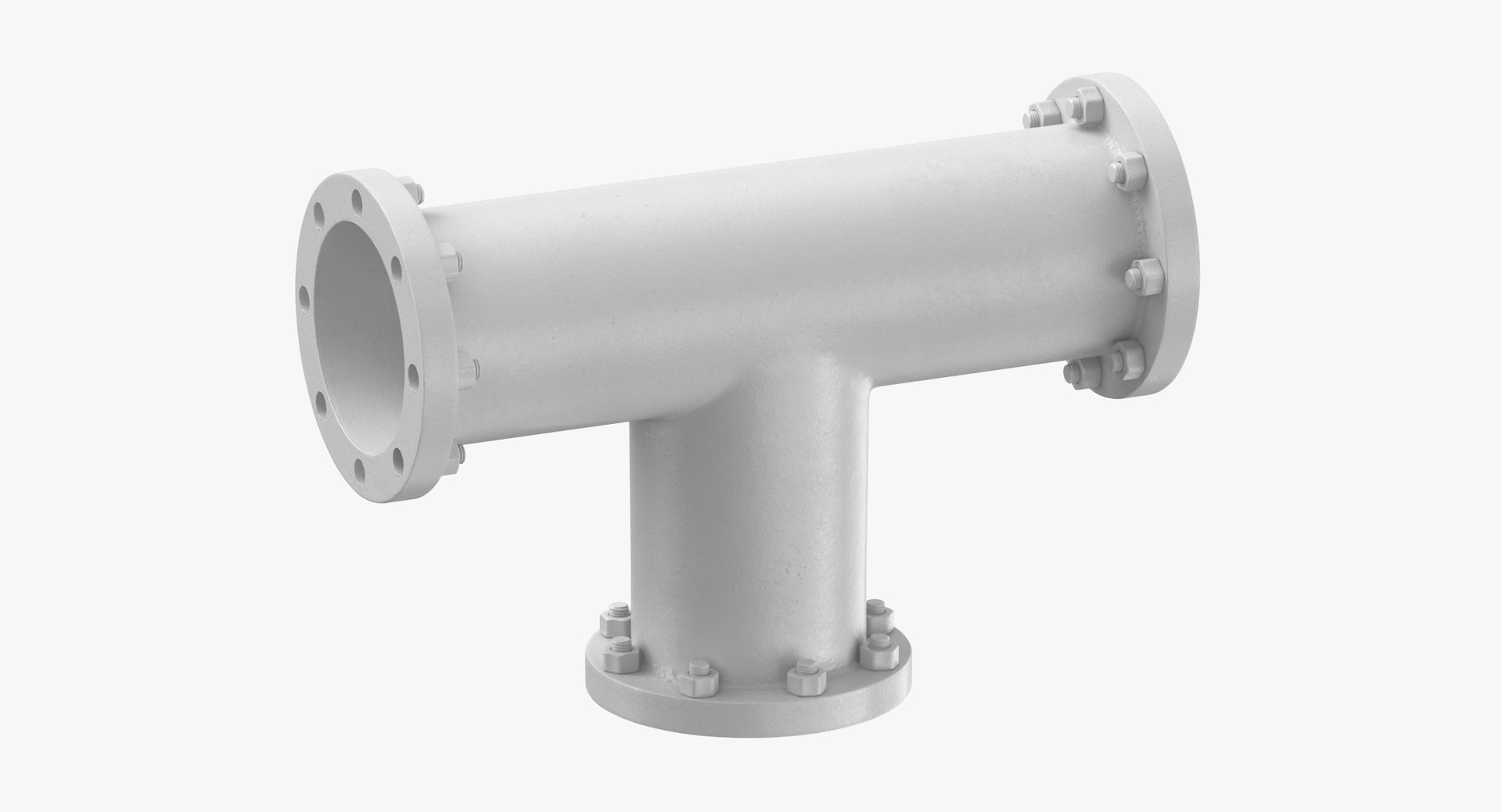 3D model industrial pipe t shape - TurboSquid 1239562