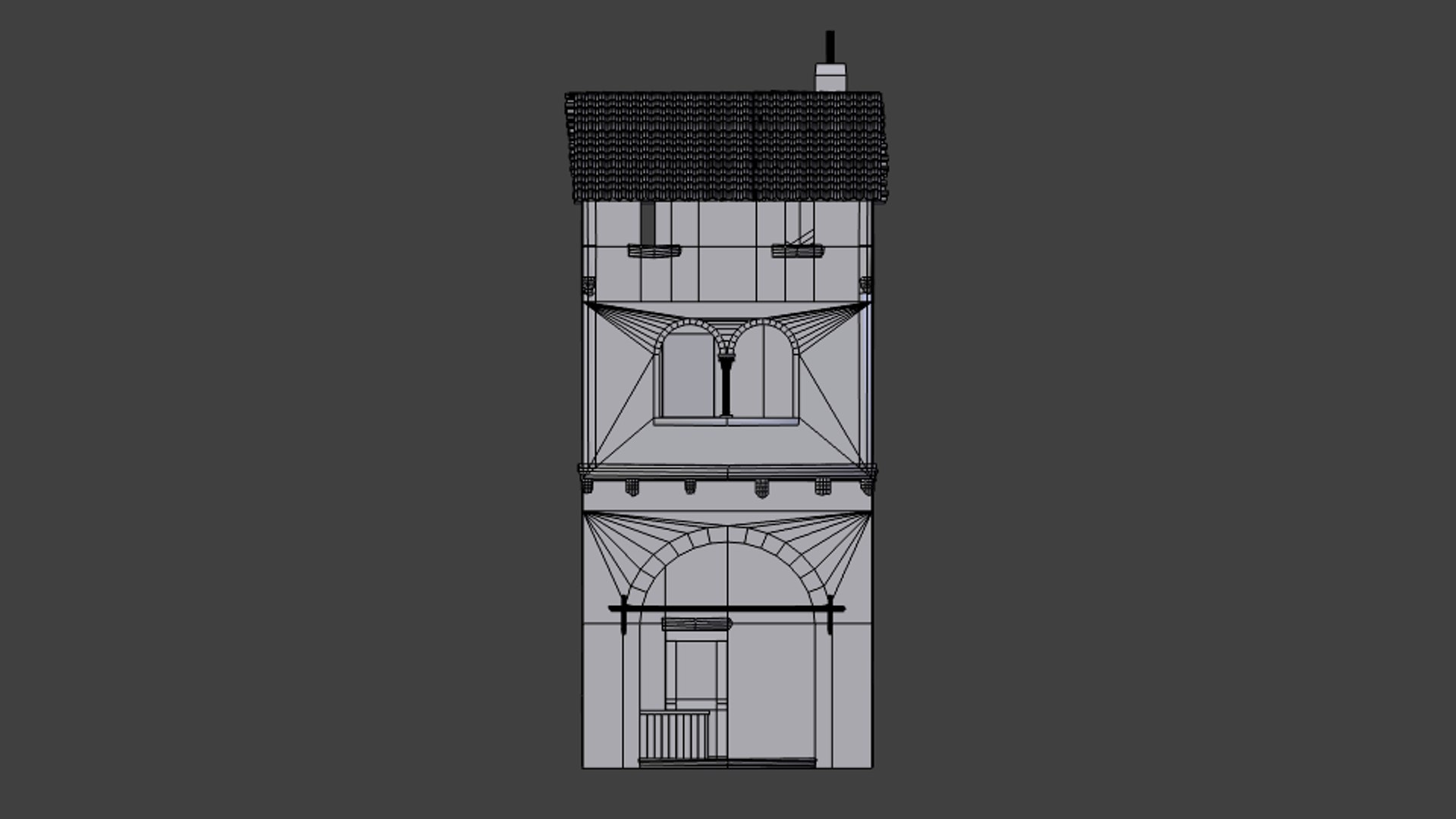 italian medieval house 3d 3ds
