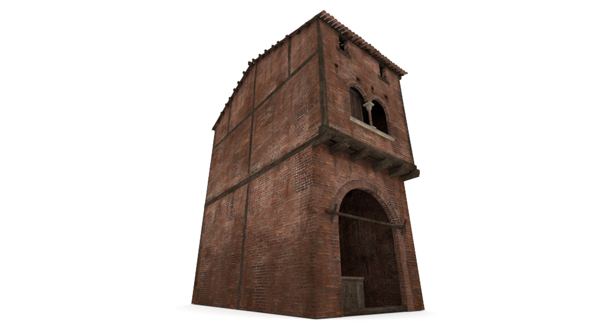 italian medieval house 3d 3ds