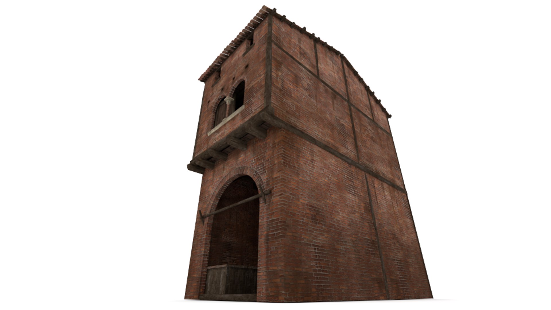 italian medieval house 3d 3ds