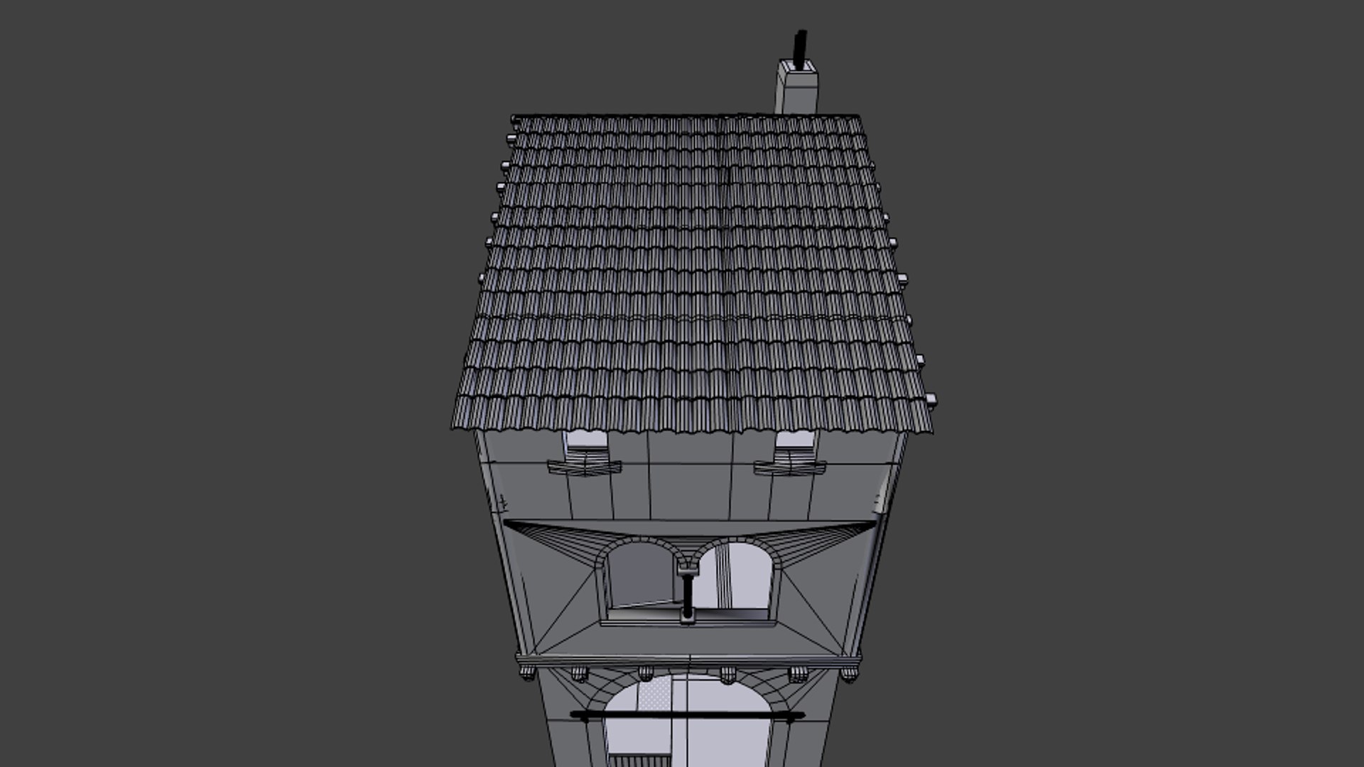 italian medieval house 3d 3ds