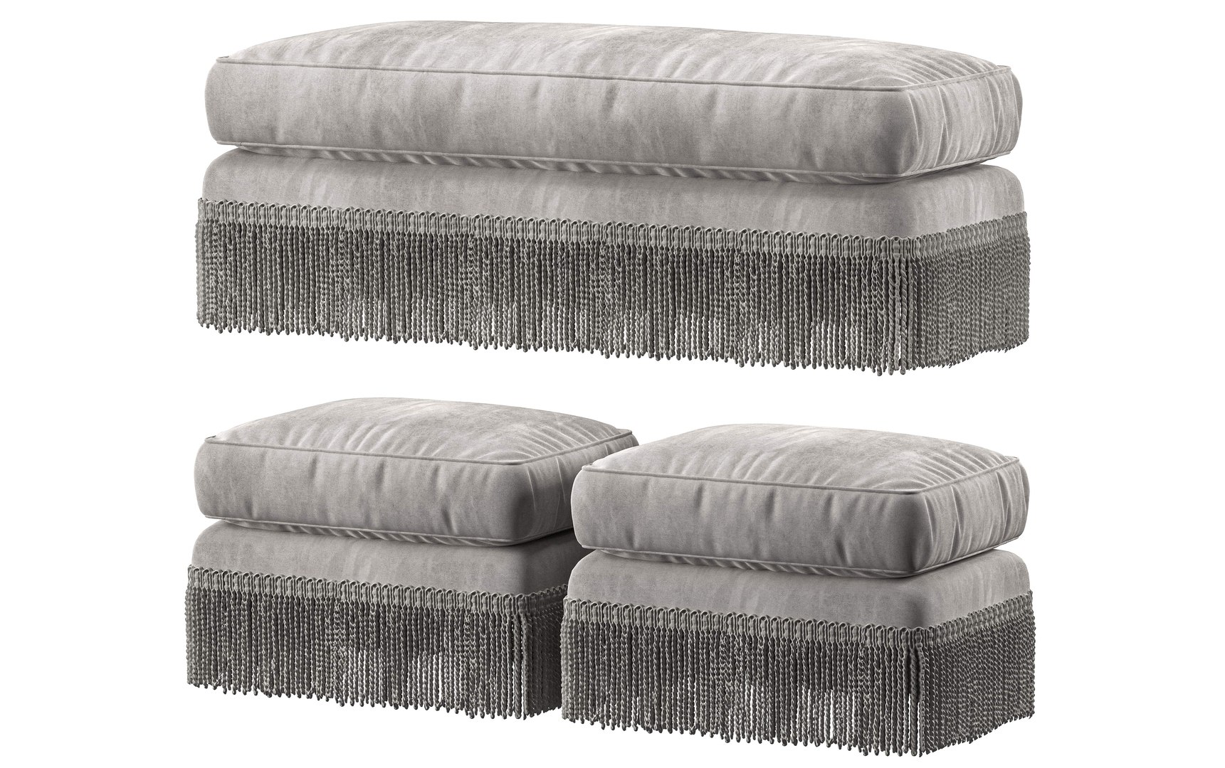 3D Model Baker Furniture Yves Ottoman - TurboSquid 2254669
