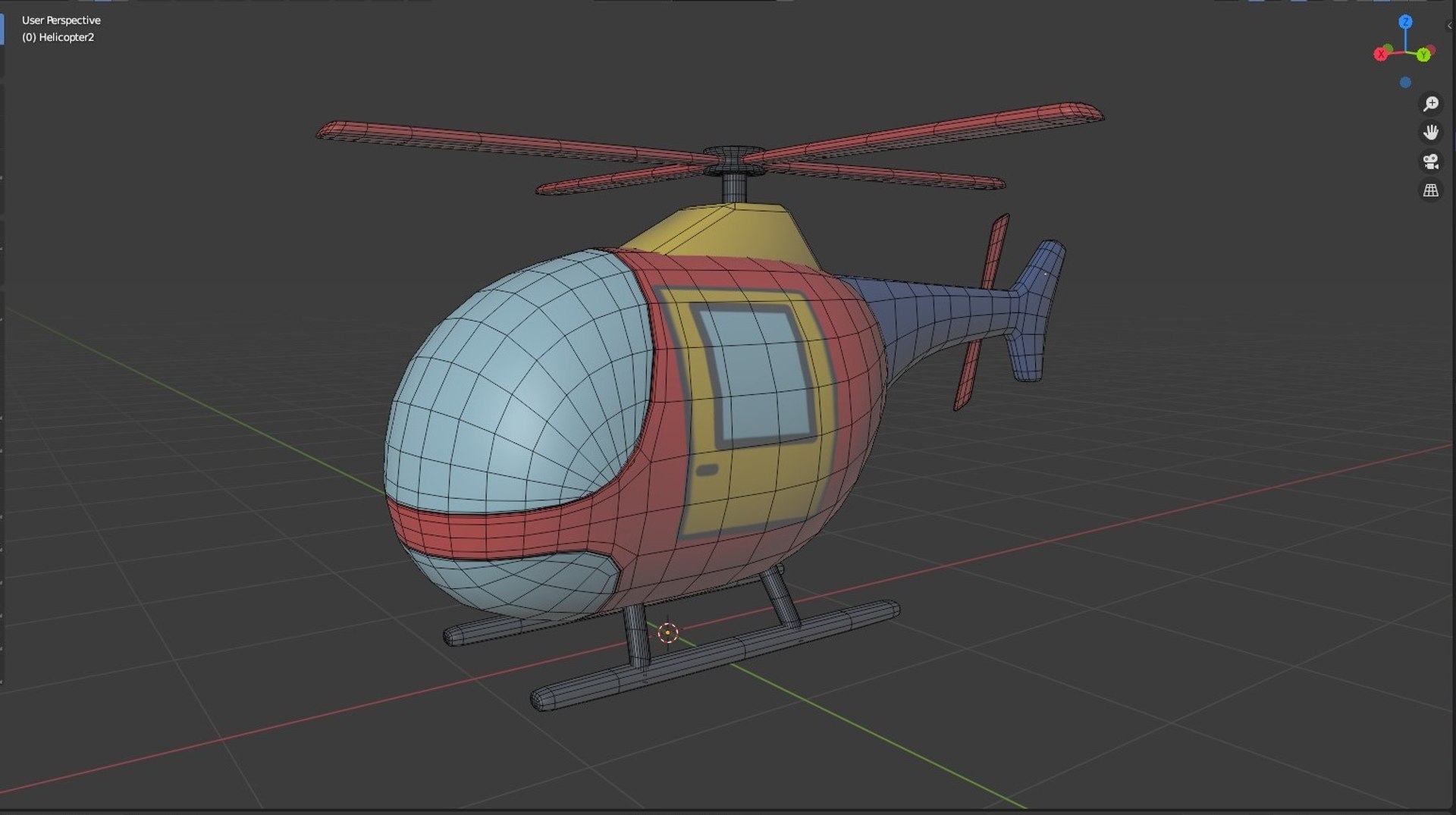 3D Cartoon Helicopter - TurboSquid 1630589