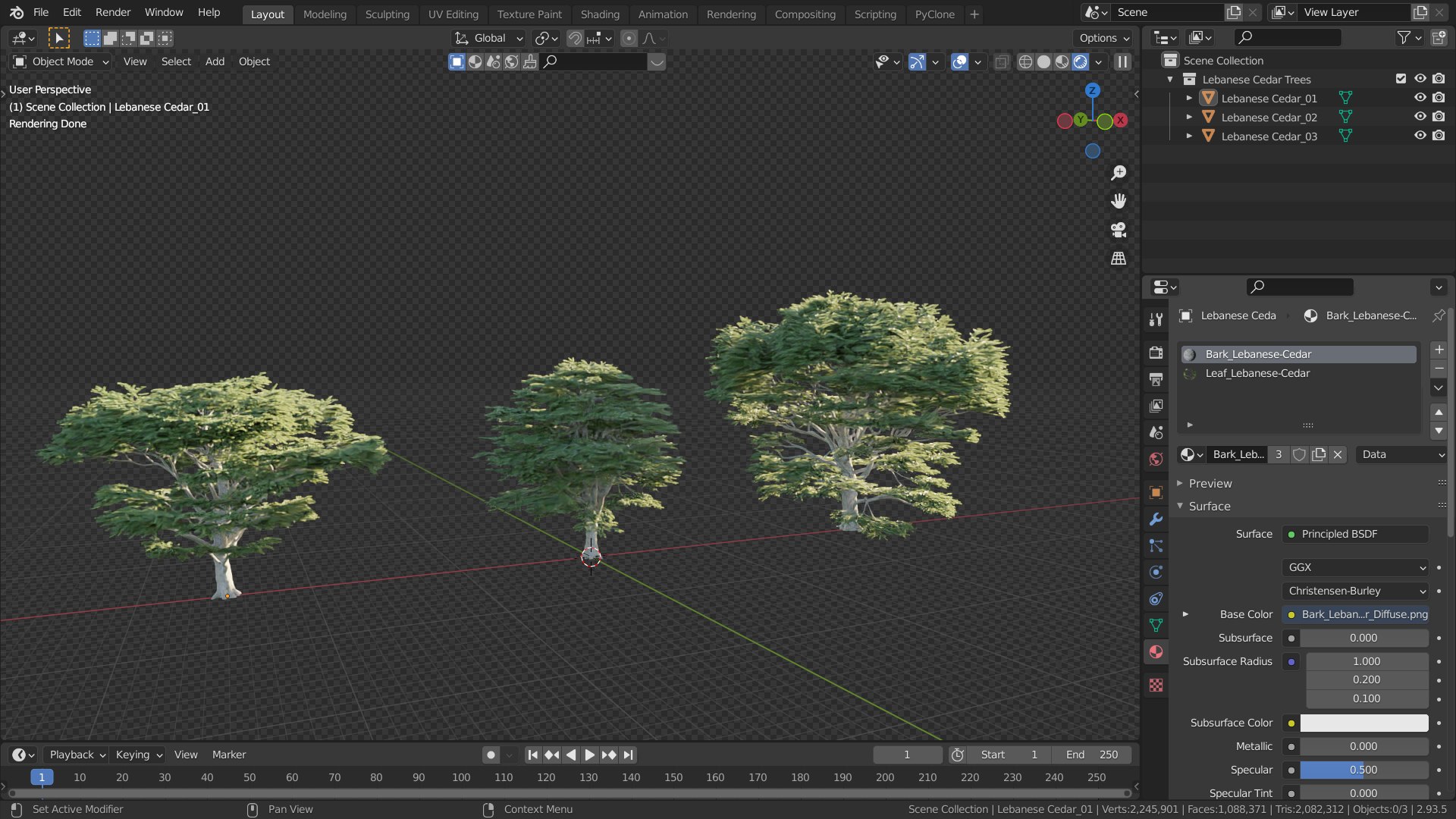 Cedrus Libani - Big Cedar Trees 3D Model - TurboSquid 1815165