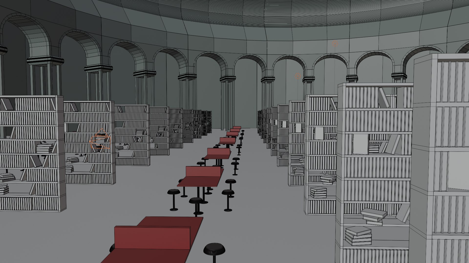 3D Library Interior Model - TurboSquid 2132150