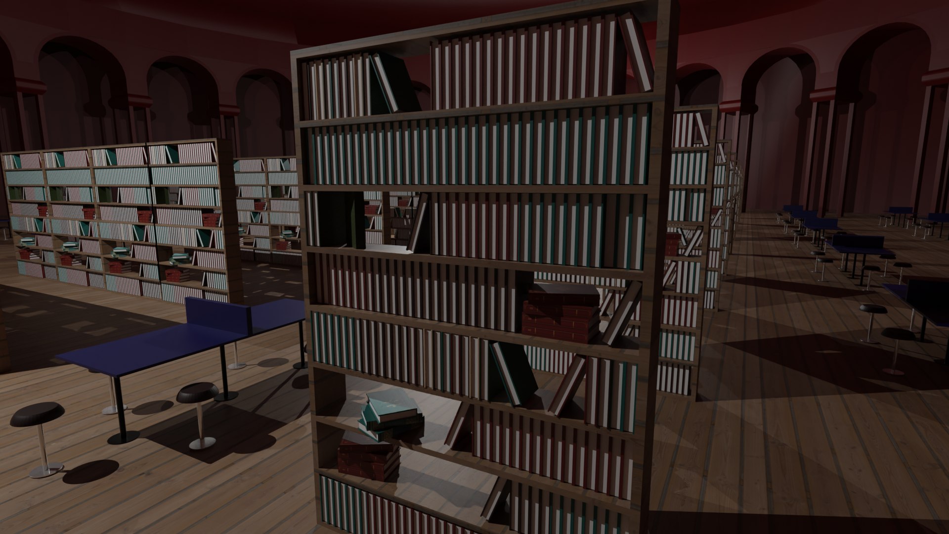 3D Library Interior Model - TurboSquid 2132150