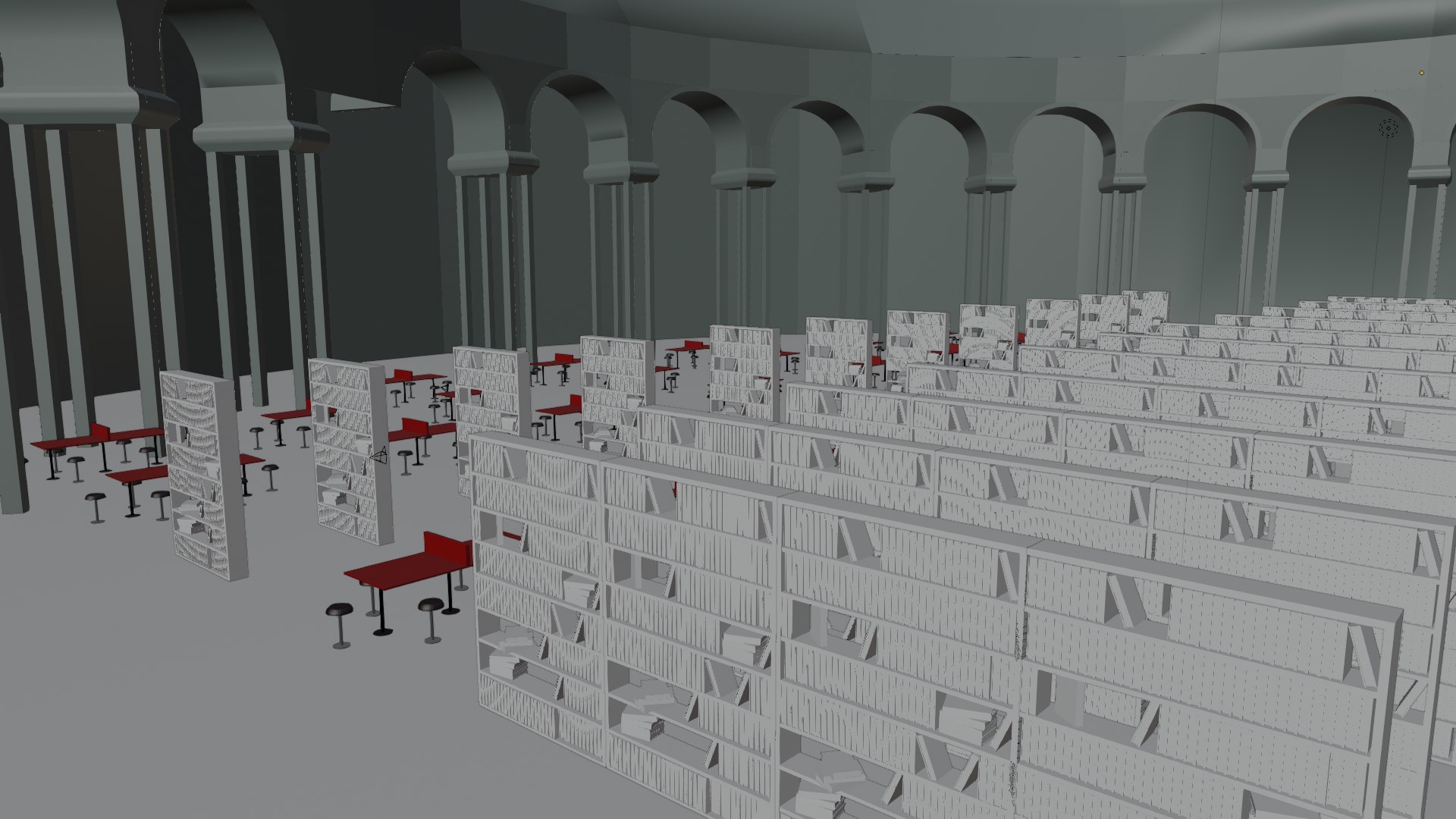 3D Library Interior Model - TurboSquid 2132150