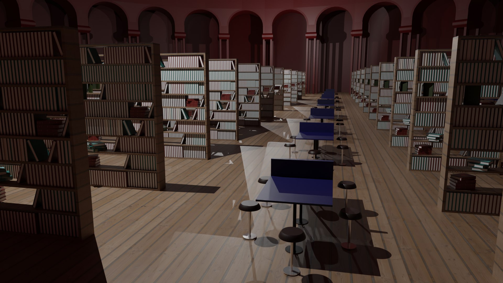 3D Library Interior Model - TurboSquid 2132150