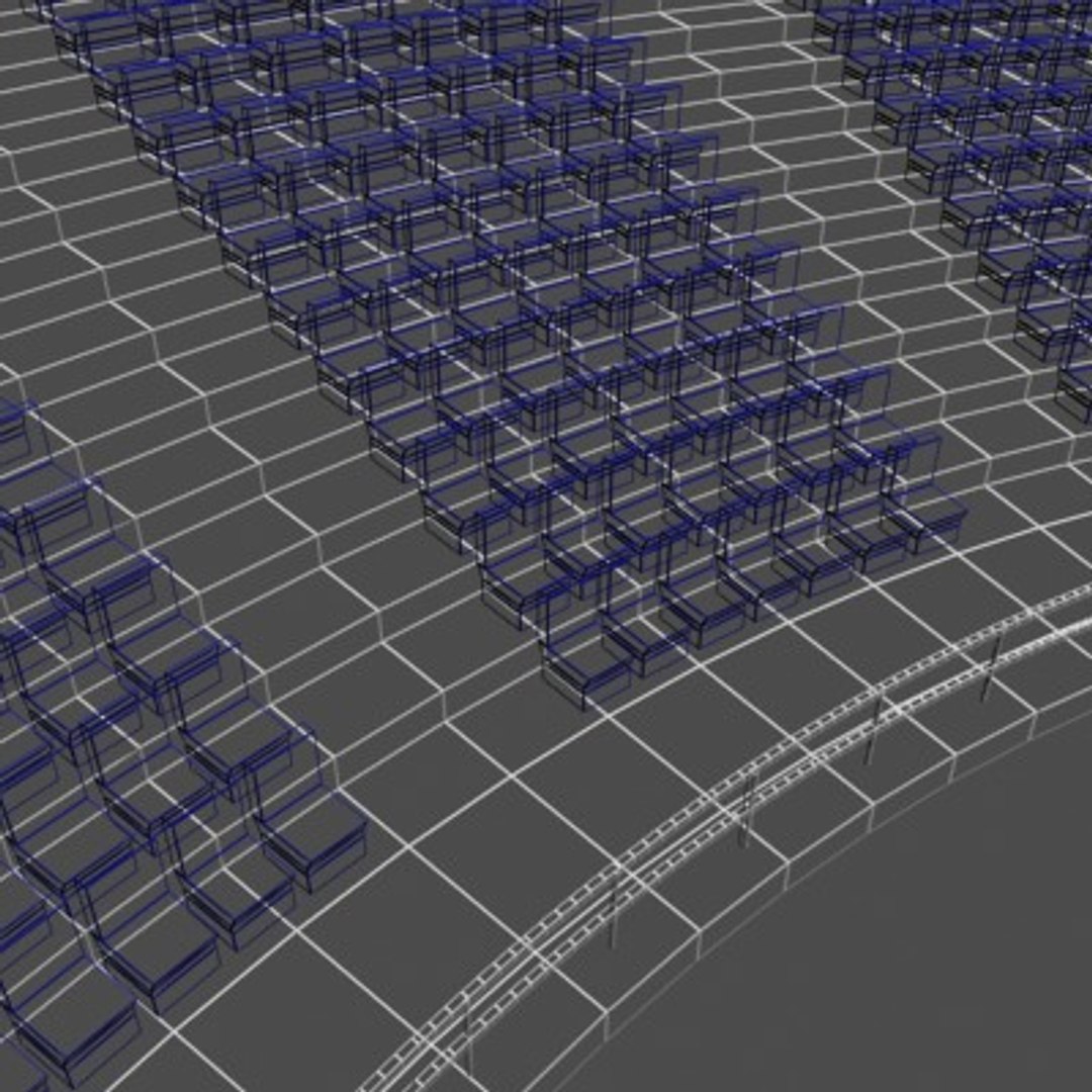 Stadium Seats 3d Model