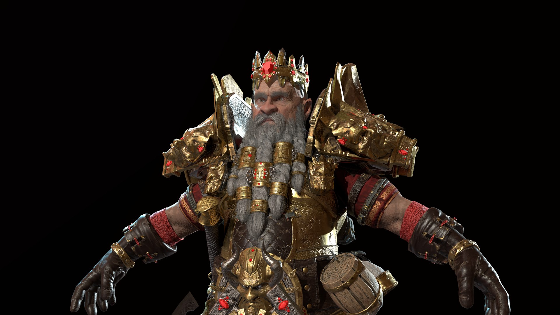 Character dwarf 3D - TurboSquid 1649300