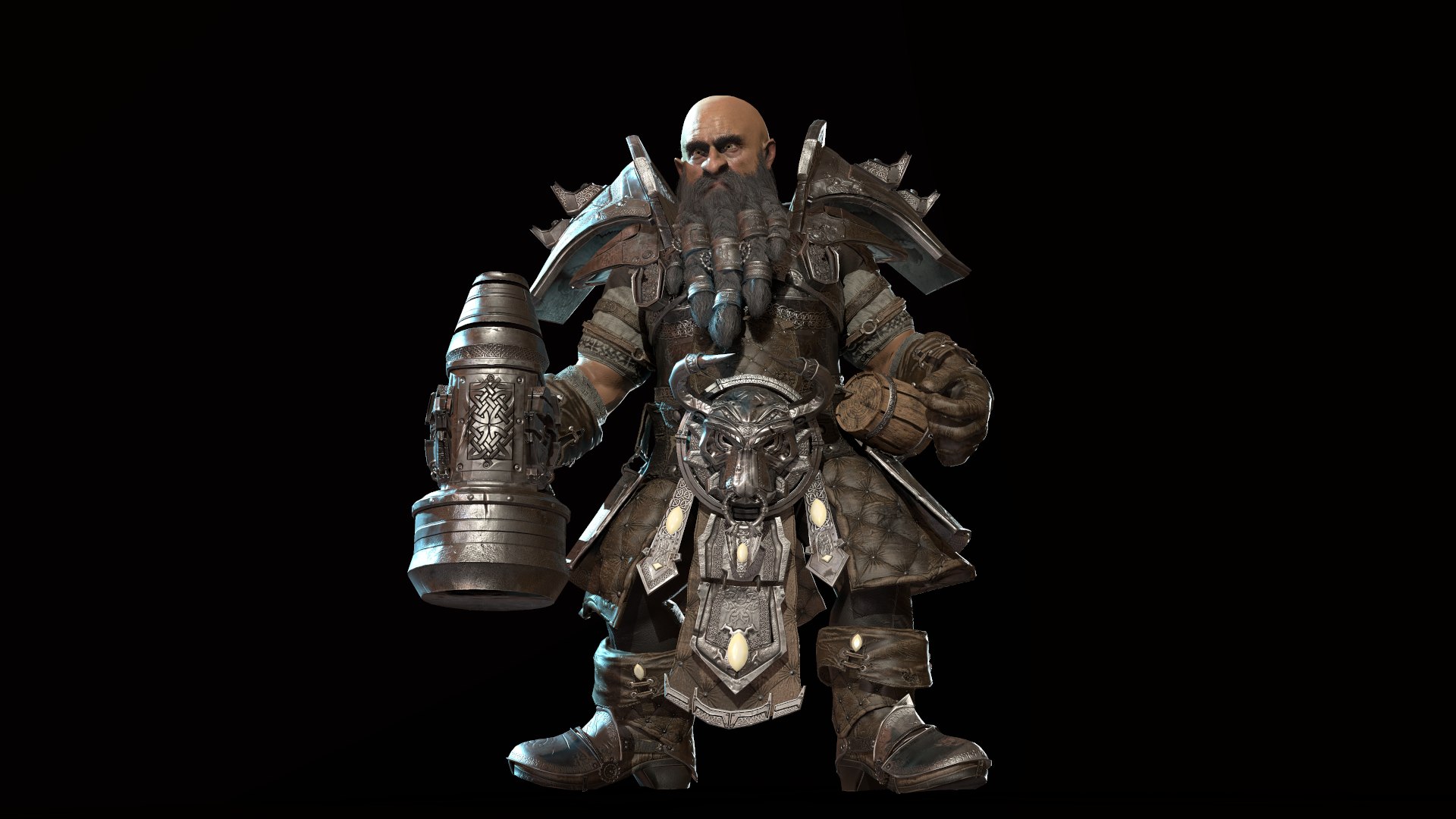 Character dwarf 3D - TurboSquid 1649300